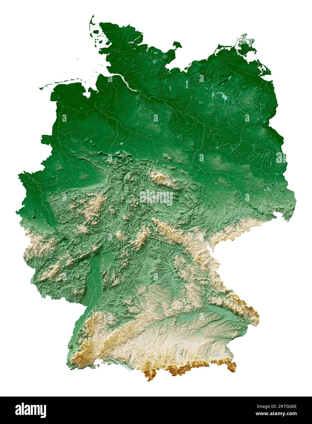 Cartina geografica germania bianca immagini e fotografie stock ad alta ...