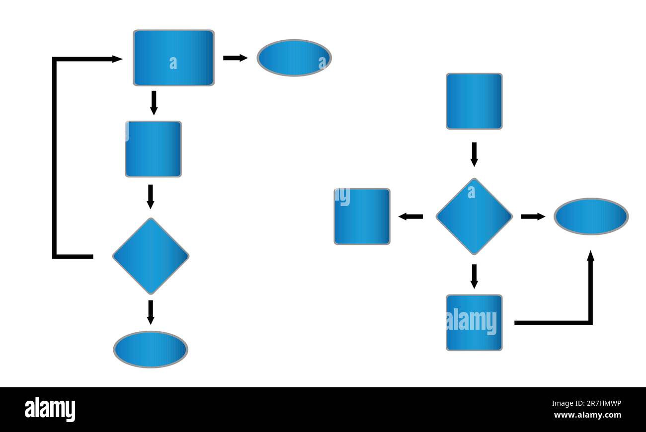 Disegno del diagramma di flusso Immagini Vettoriali Stock - Alamy