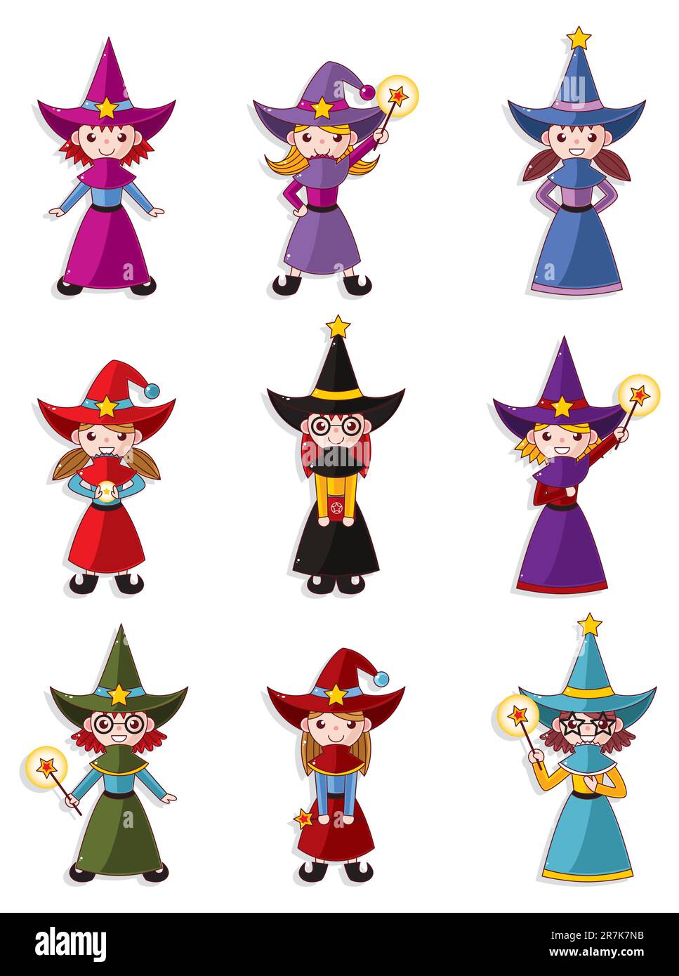 Cartoon wizard Immagini Vettoriali Stock - Alamy