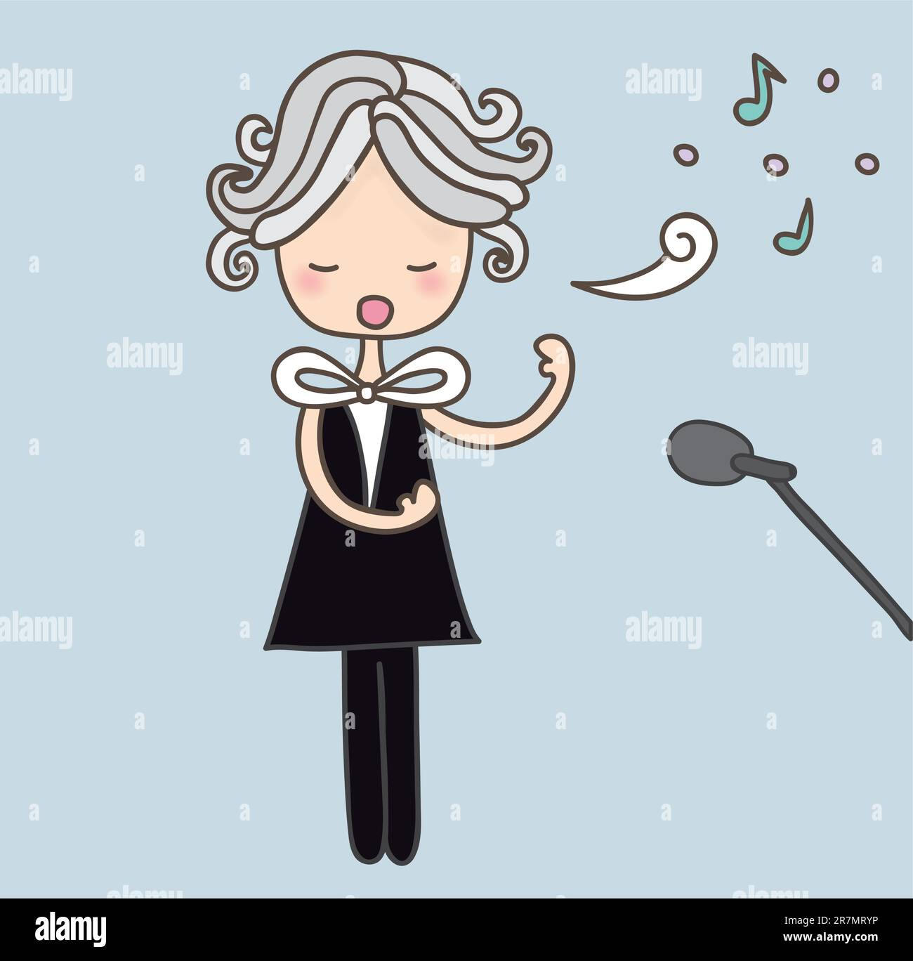 Cantante di opera Immagini Vettoriali Stock - Alamy