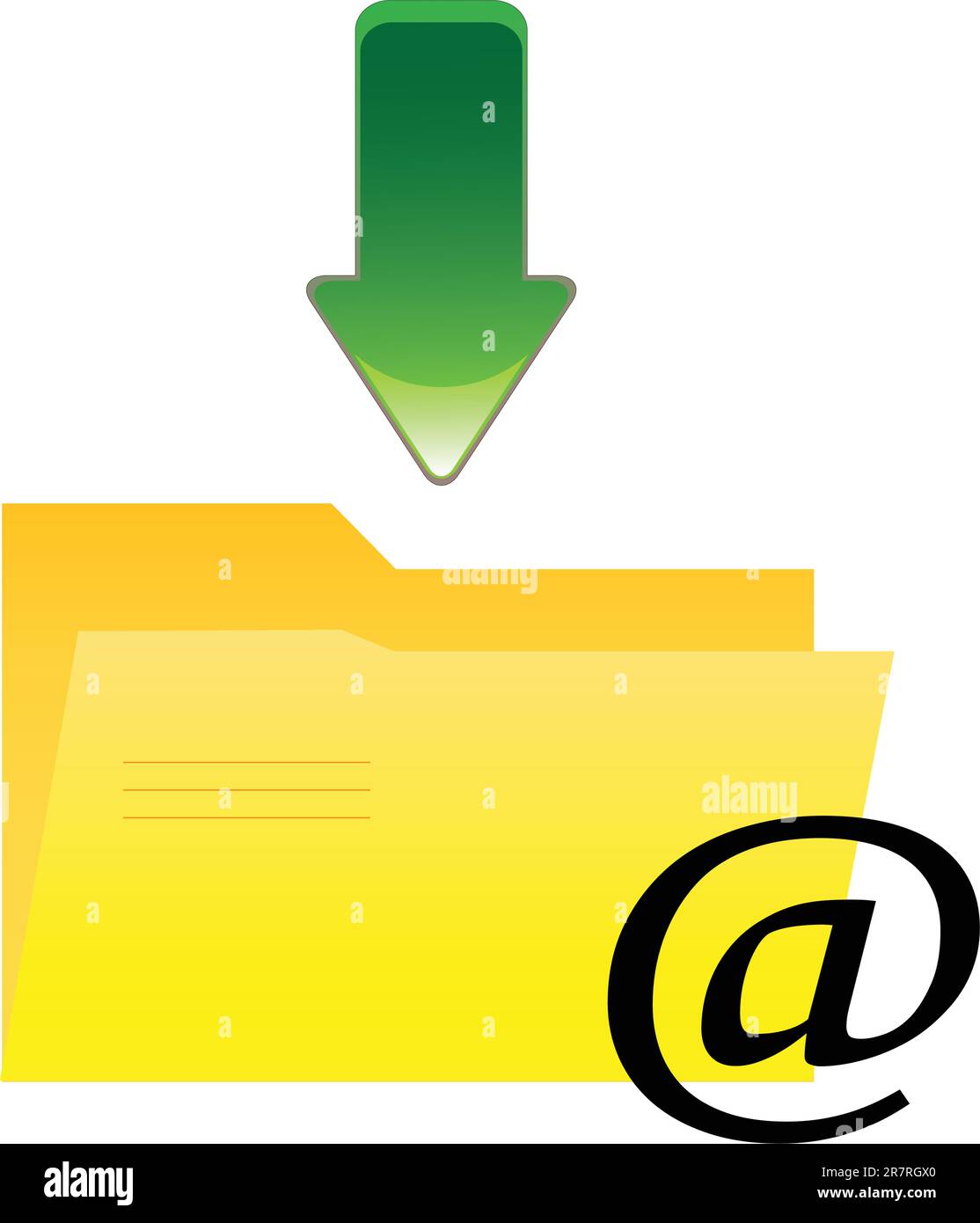 Download file folder icon 3d Immagini Vettoriali Stock - Alamy