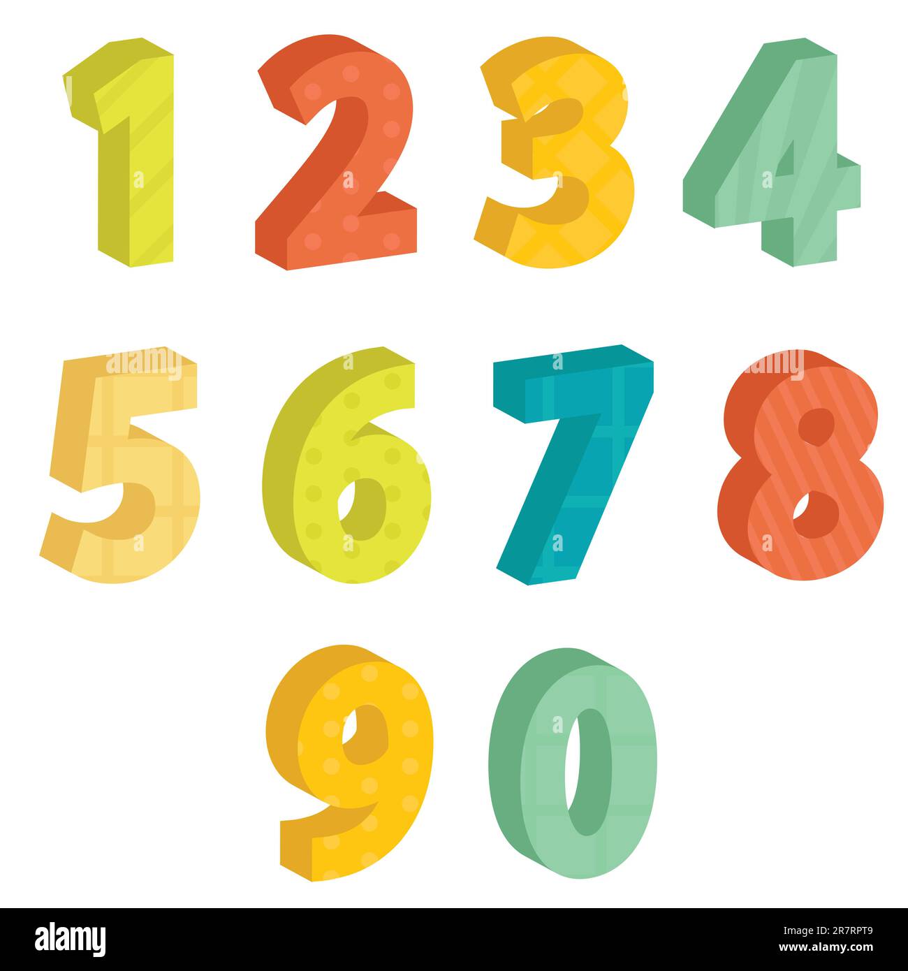 Numeri di apprendimento del bambino Immagini Vettoriali Stock - Alamy