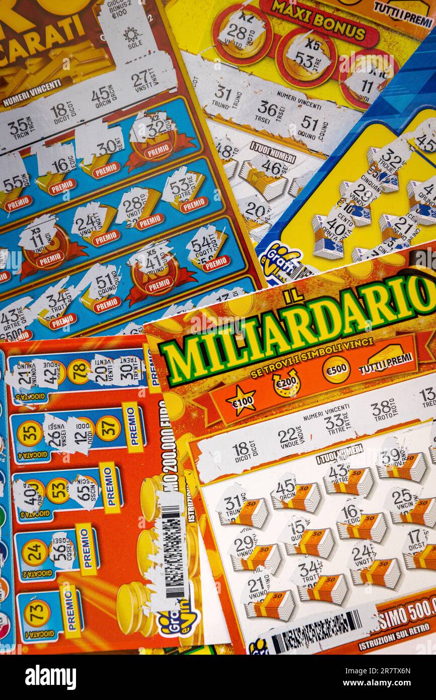 Gratta e vinci della lotteria immagini e fotografie stock ad alta ...