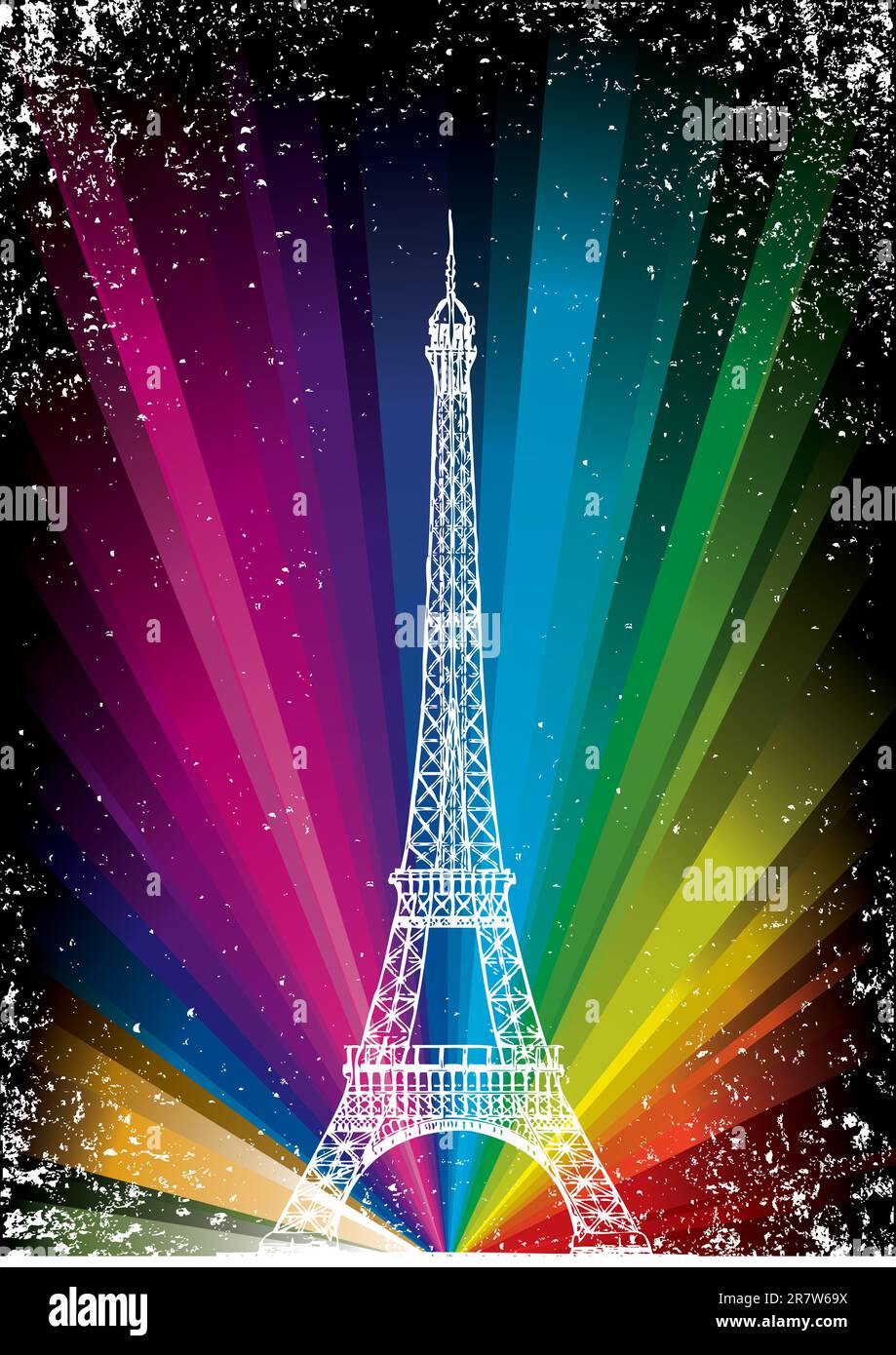 Torre eiffel stilizzata Immagini Vettoriali Stock - Alamy