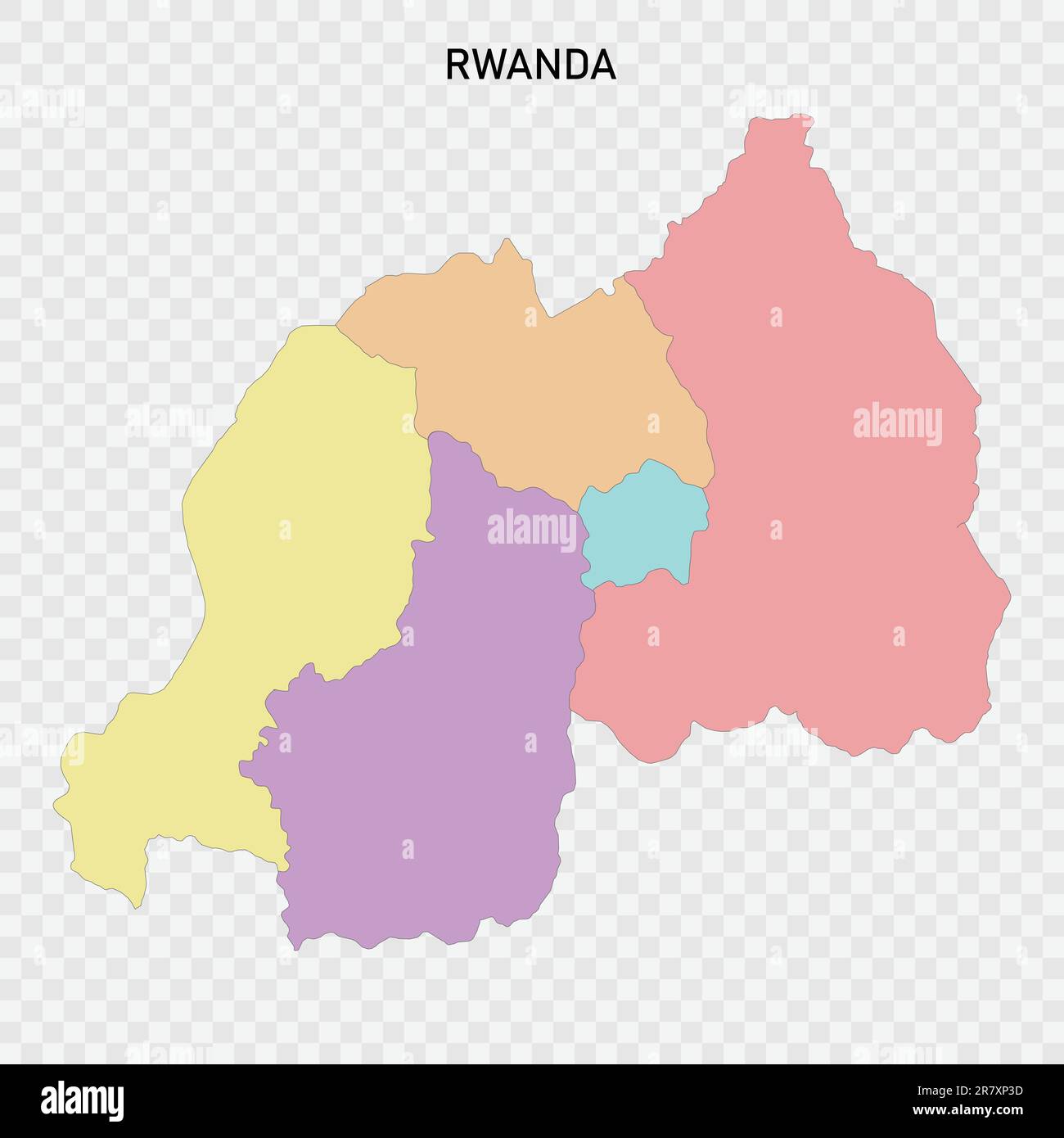 Regioni del ruanda Immagini Vettoriali Stock - Alamy