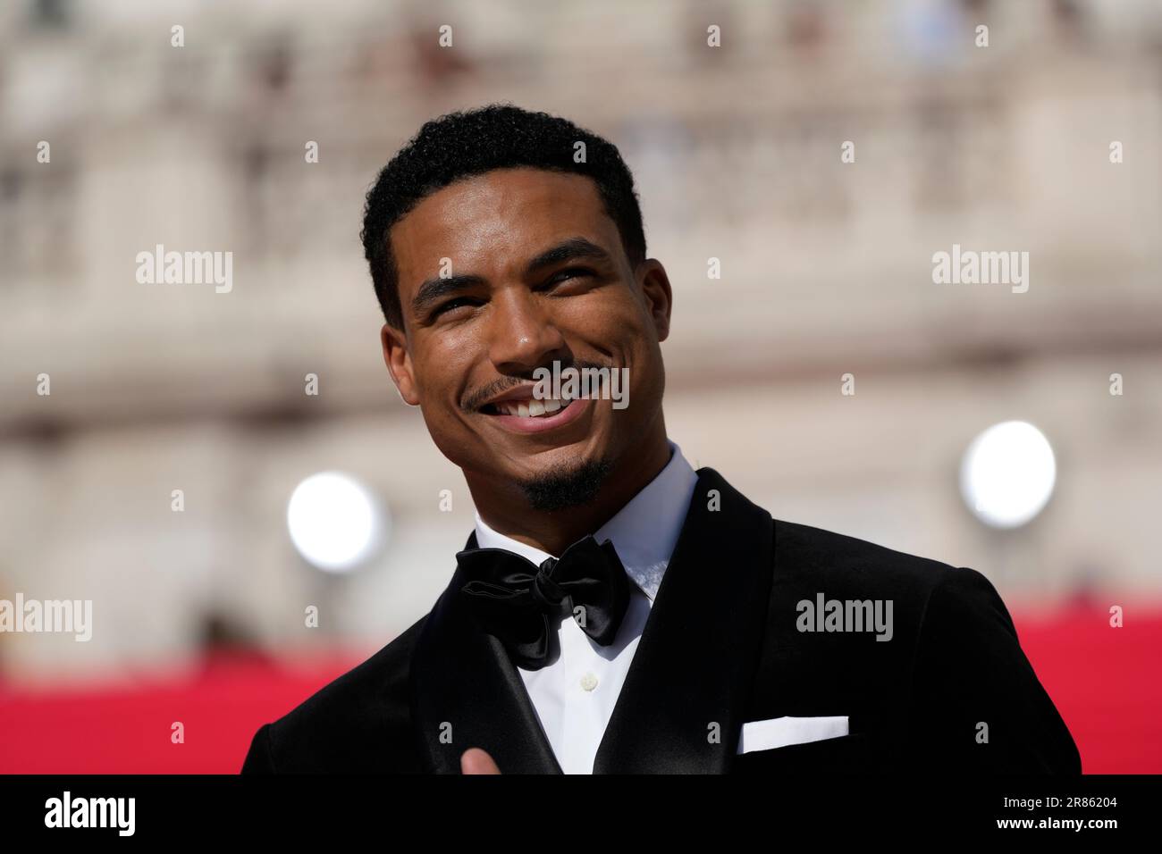 Actor Greg Tarzan Davis poses for photographers on the red carpet of ...