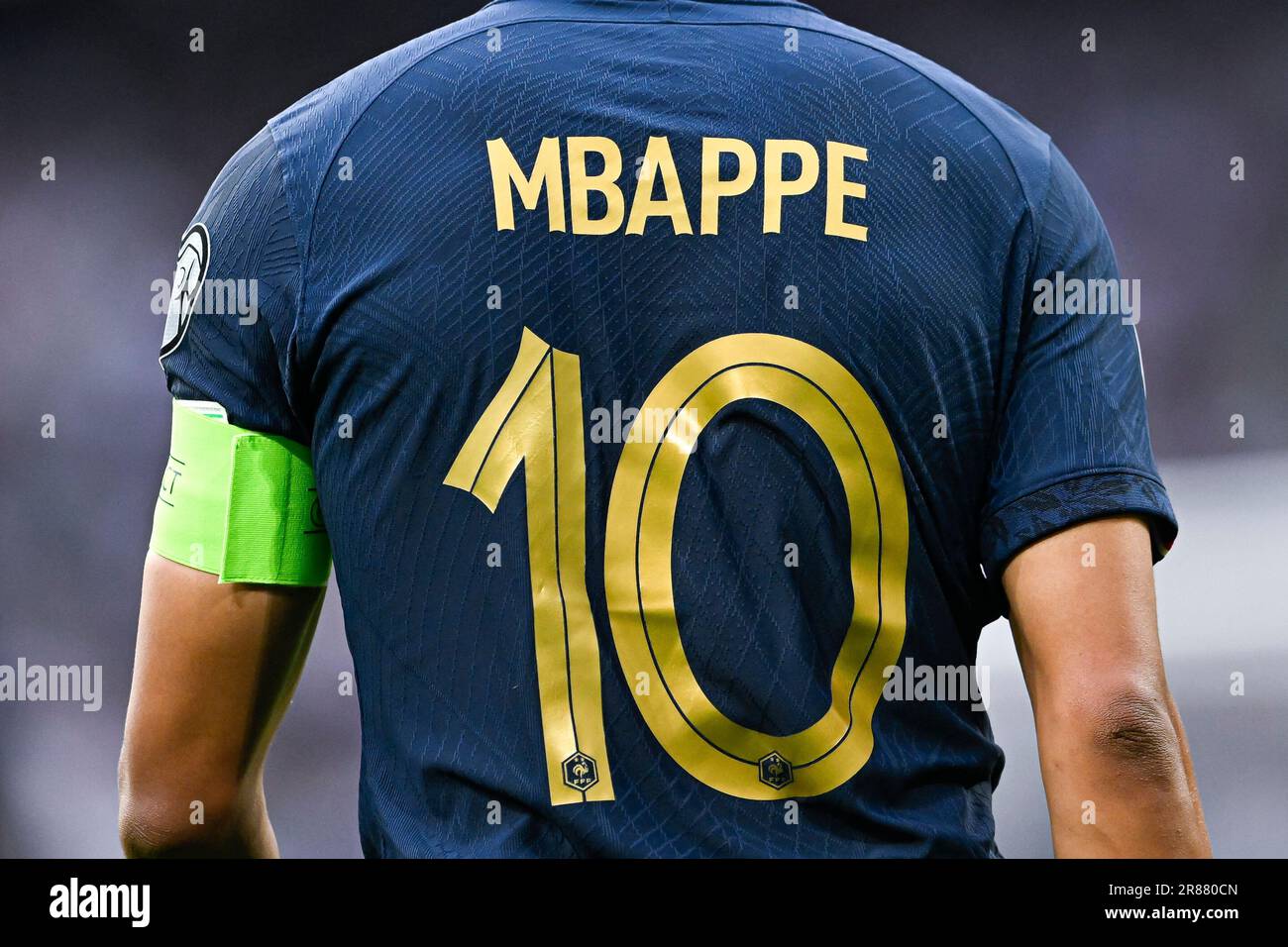 Maglia di Kylian Mbappe (10) durante i qualificatori europei UEFA euro ...