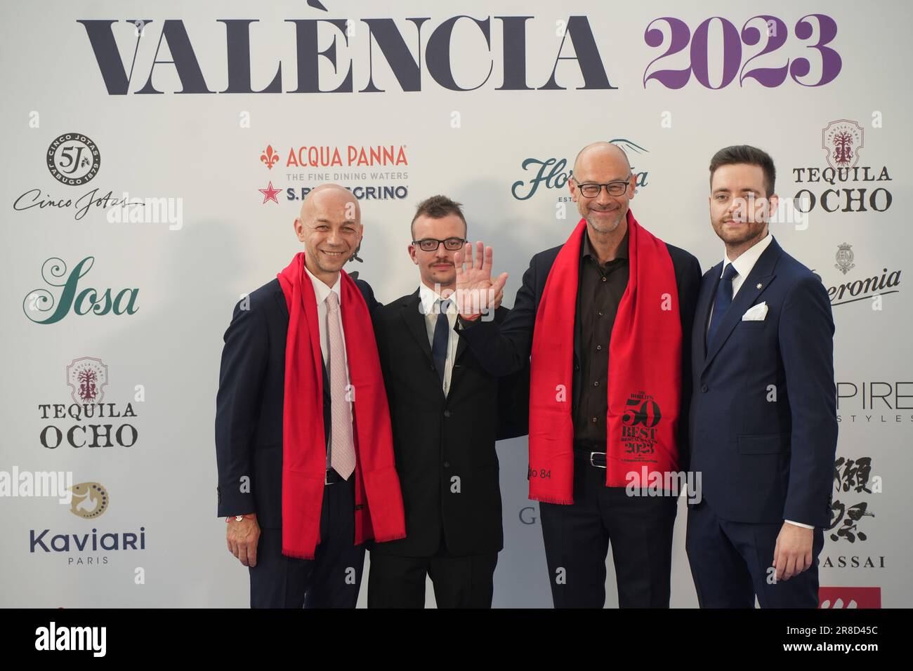 Lido 84 chef Riccardo Camanini (2r) during 'The World's 50 Best ...