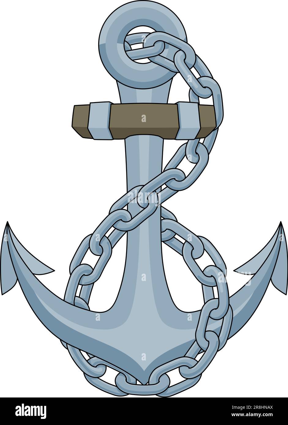 Anchor chains Immagini Vettoriali Stock - Alamy