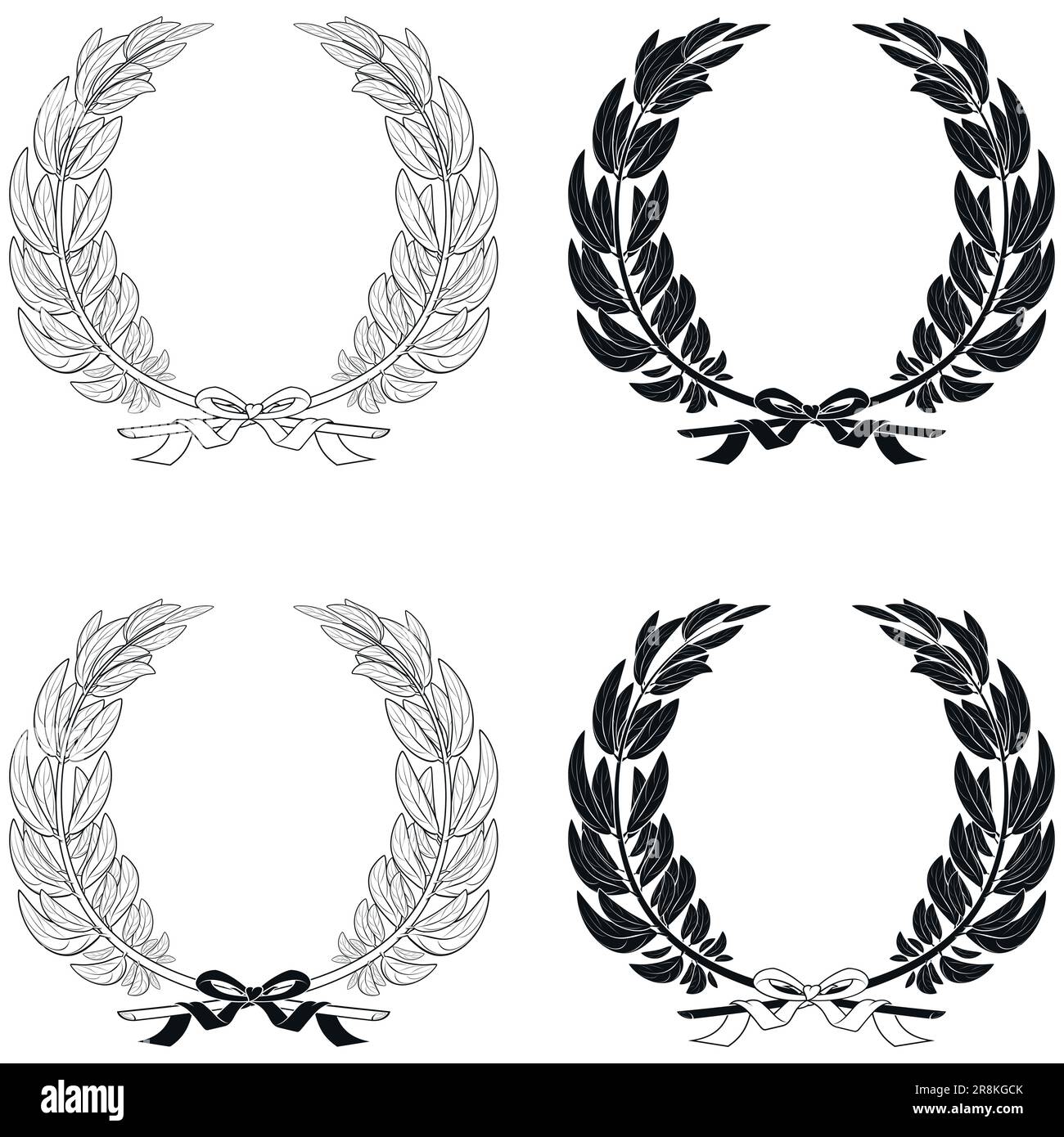 Ramo legato a nastro Foto e Immagini Stock in Bianco e Nero - Alamy