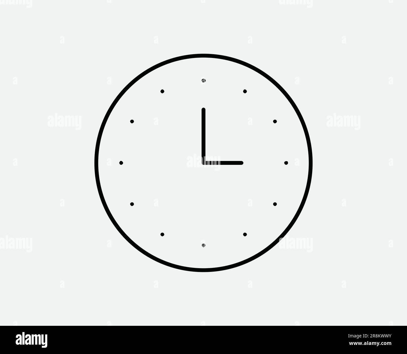 Icona Orologio. Tempo ora minuto orologio analogico timer cronometro ...