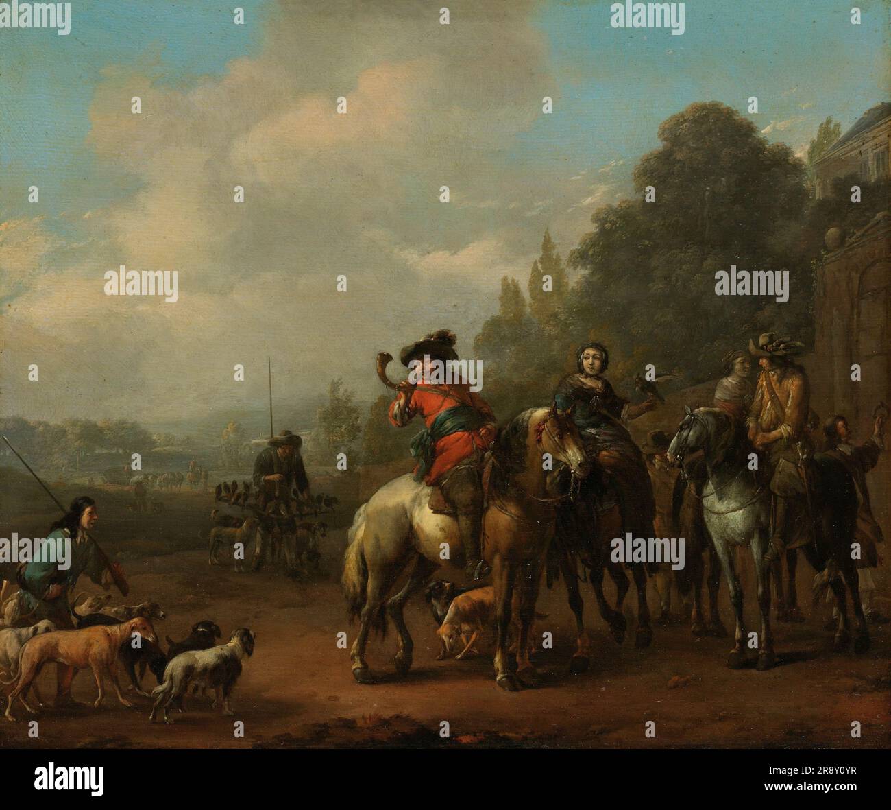 Pannello della scena di caccia o pannello della grande caccia immagini ...