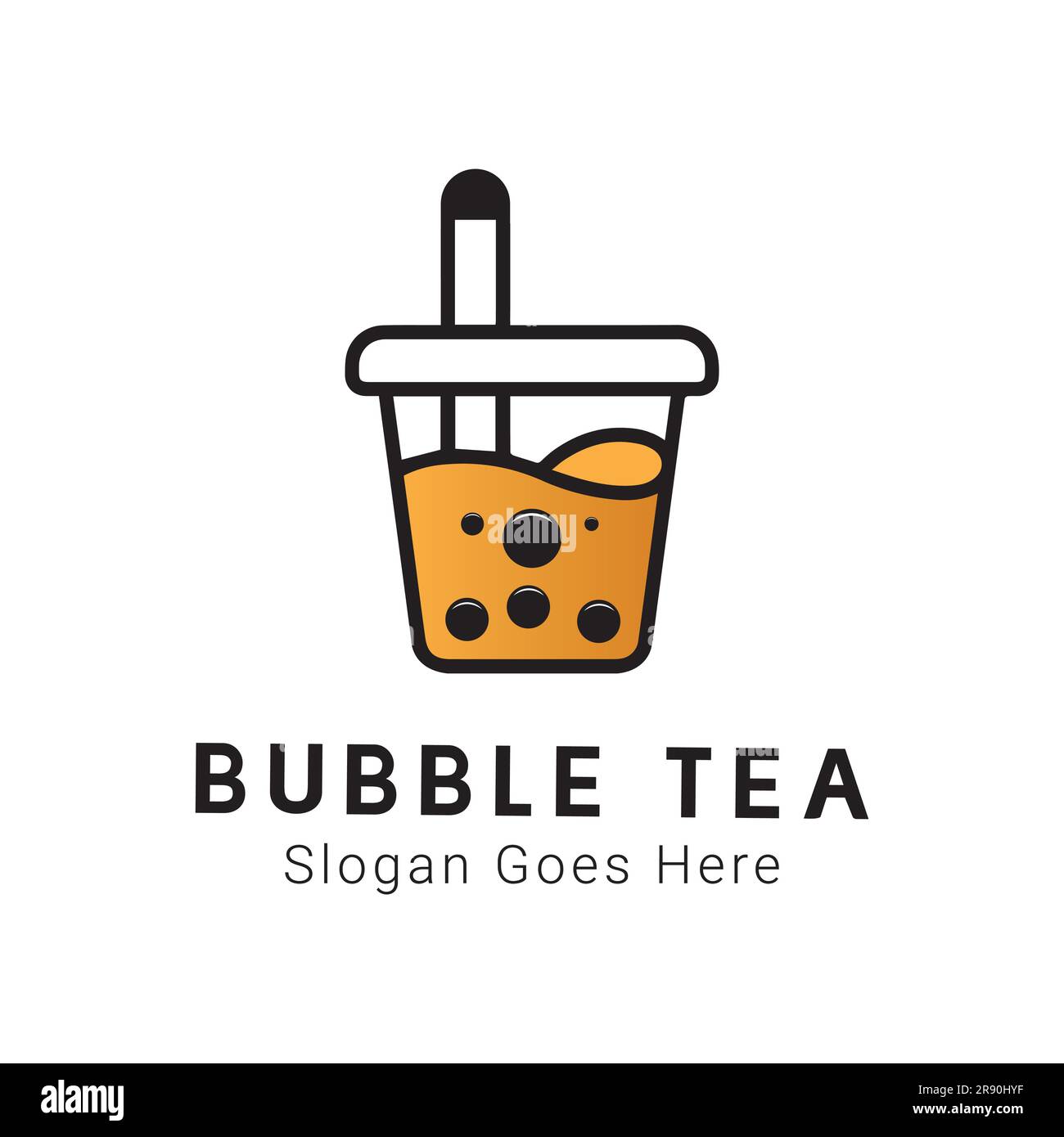Bubble tea illustration Immagini Vettoriali Stock - Alamy