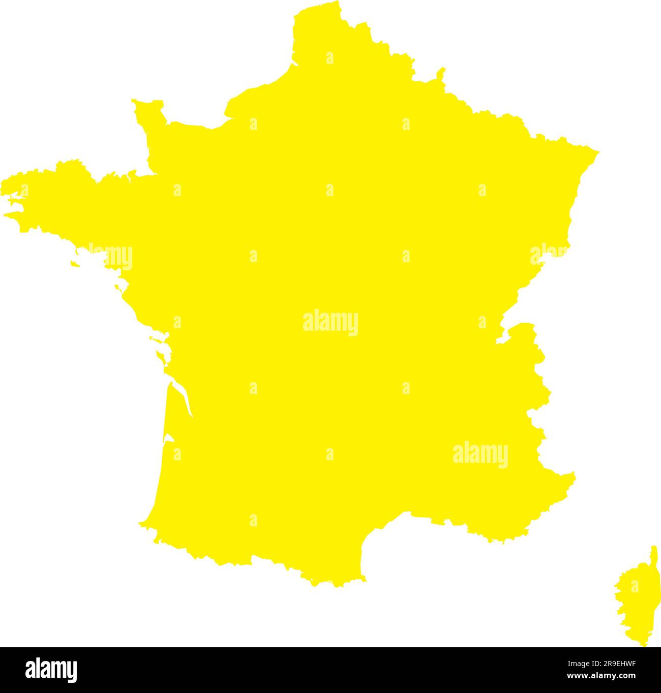 Francia cartina fisica Immagini Vettoriali Stock - Alamy