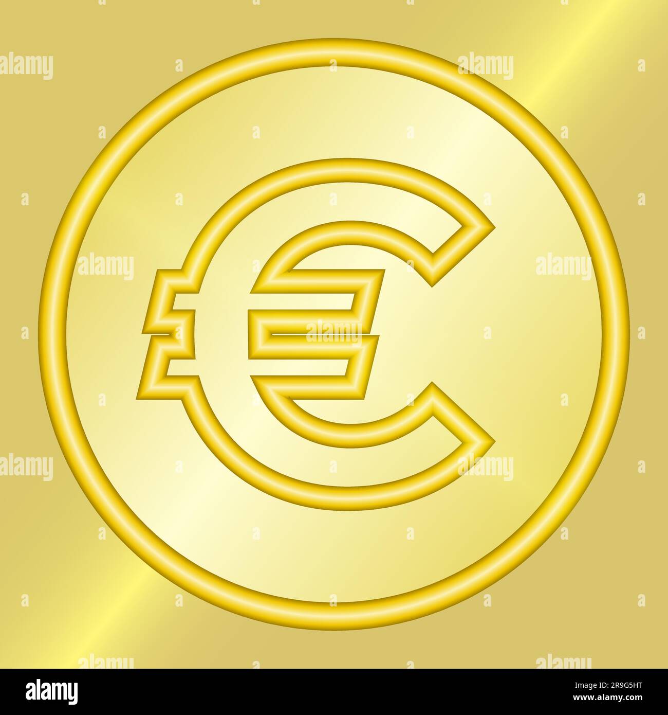Simbolo di valuta 3d Immagini Vettoriali Stock - Alamy