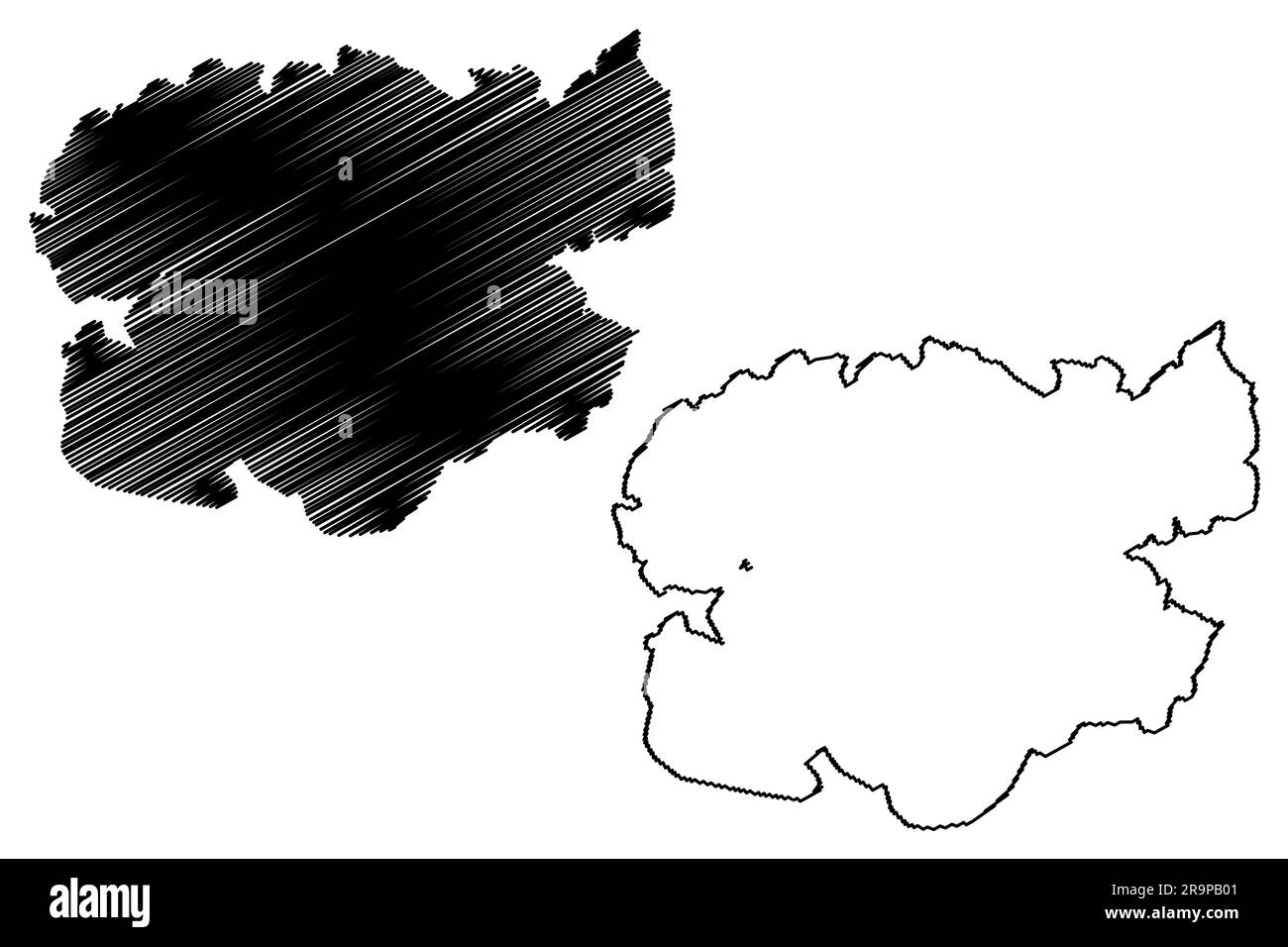 Illustrazione vettoriale della mappa del lago Ilopango (Repubblica di ...