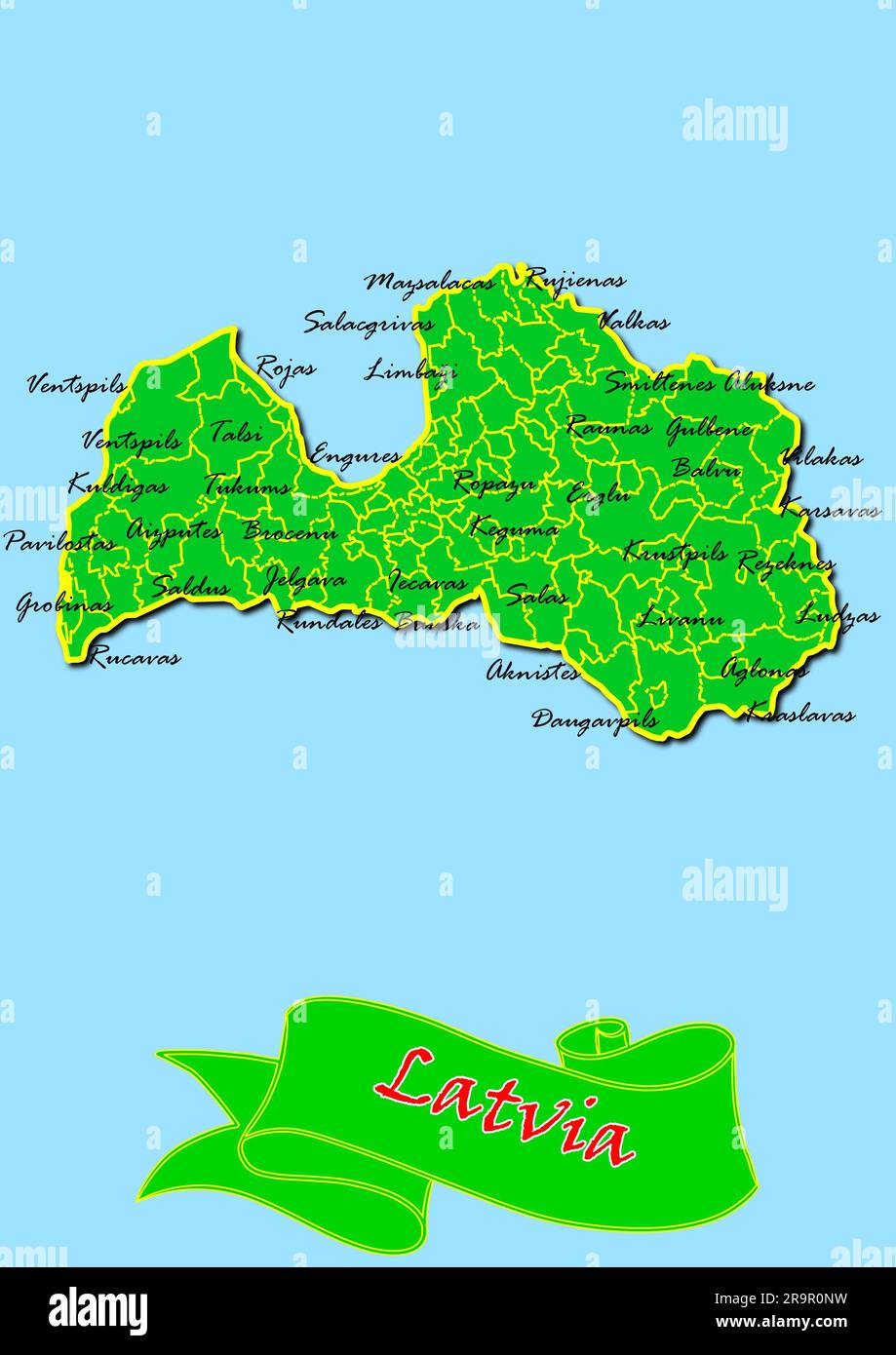 Mappe della lettonia immagini e fotografie stock ad alta risoluzione ...