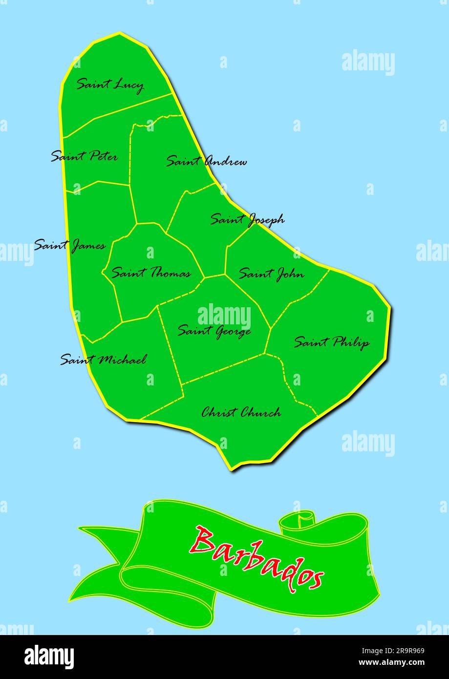 Sfondo mappa barbados immagini e fotografie stock ad alta risoluzione ...