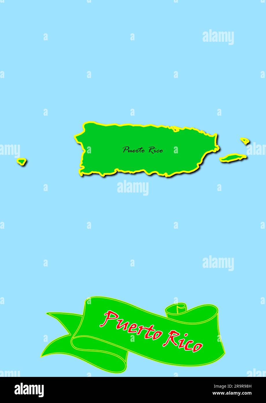 Mappa di porto rico immagini e fotografie stock ad alta risoluzione - Alamy