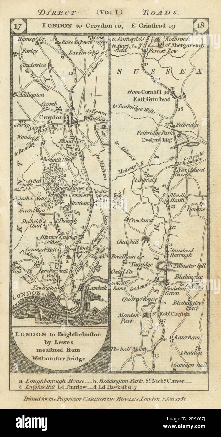 Mappa di east grinstead immagini e fotografie stock ad alta risoluzione ...