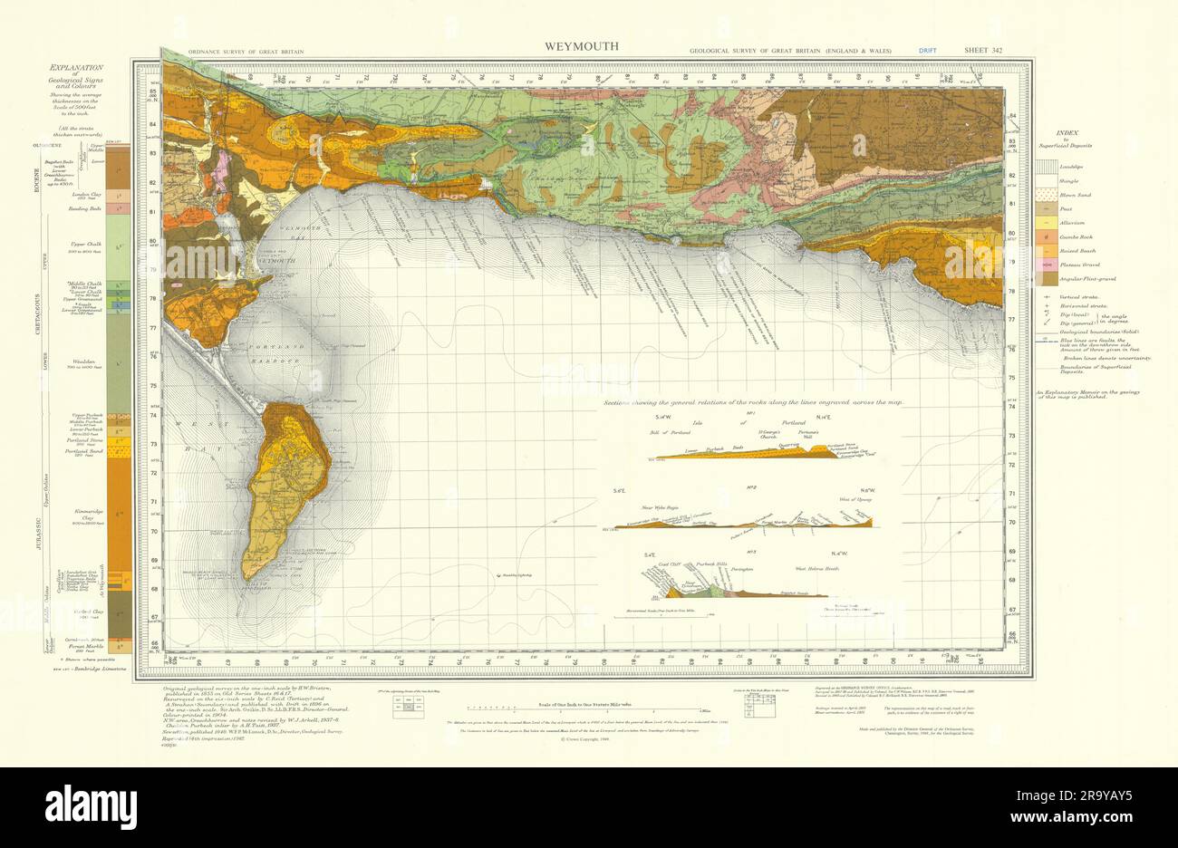 Mappa dell'isola di purbeck immagini e fotografie stock ad alta ...