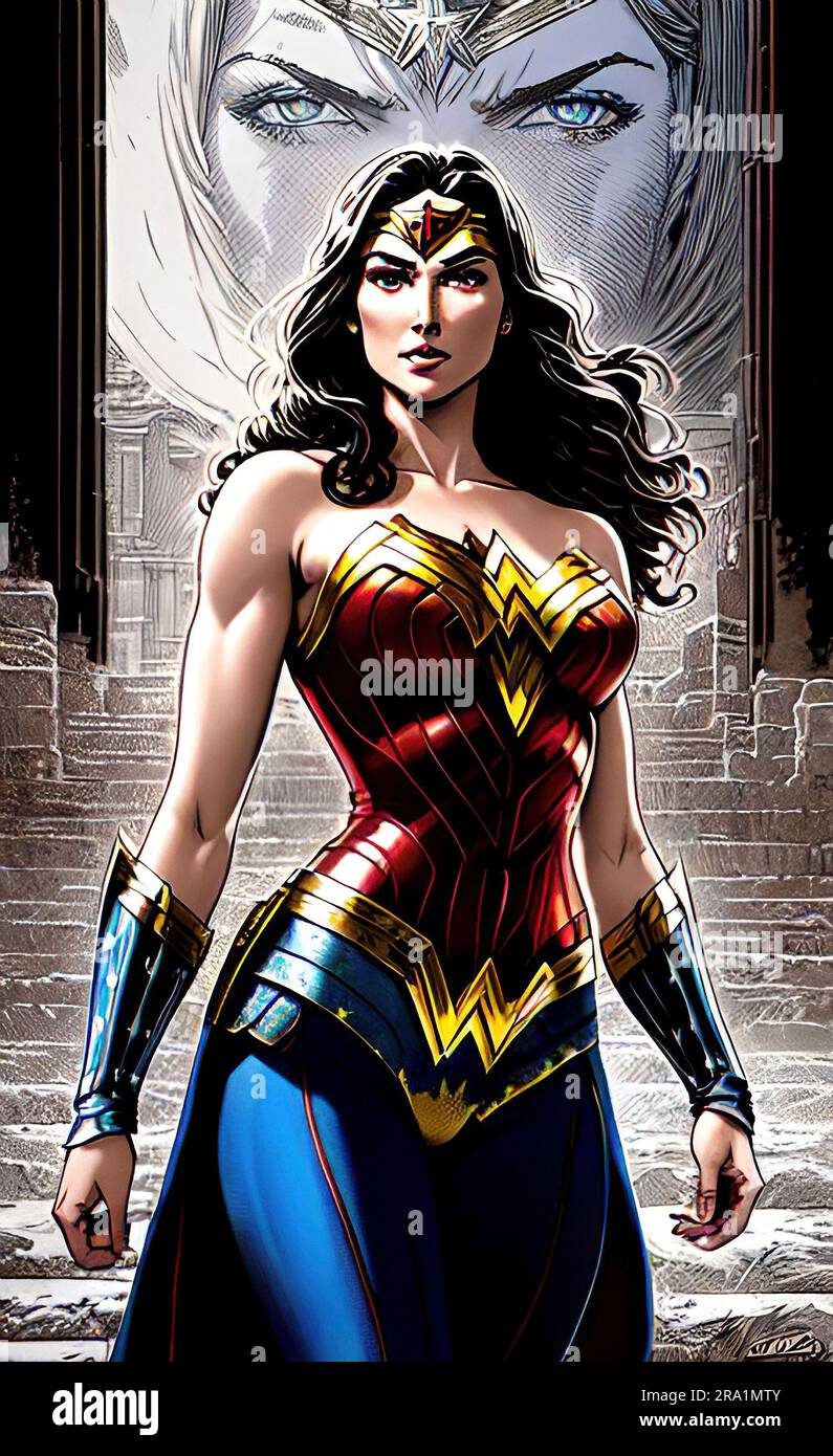 Wonder woman cartoon immagini e fotografie stock ad alta risoluzione ...