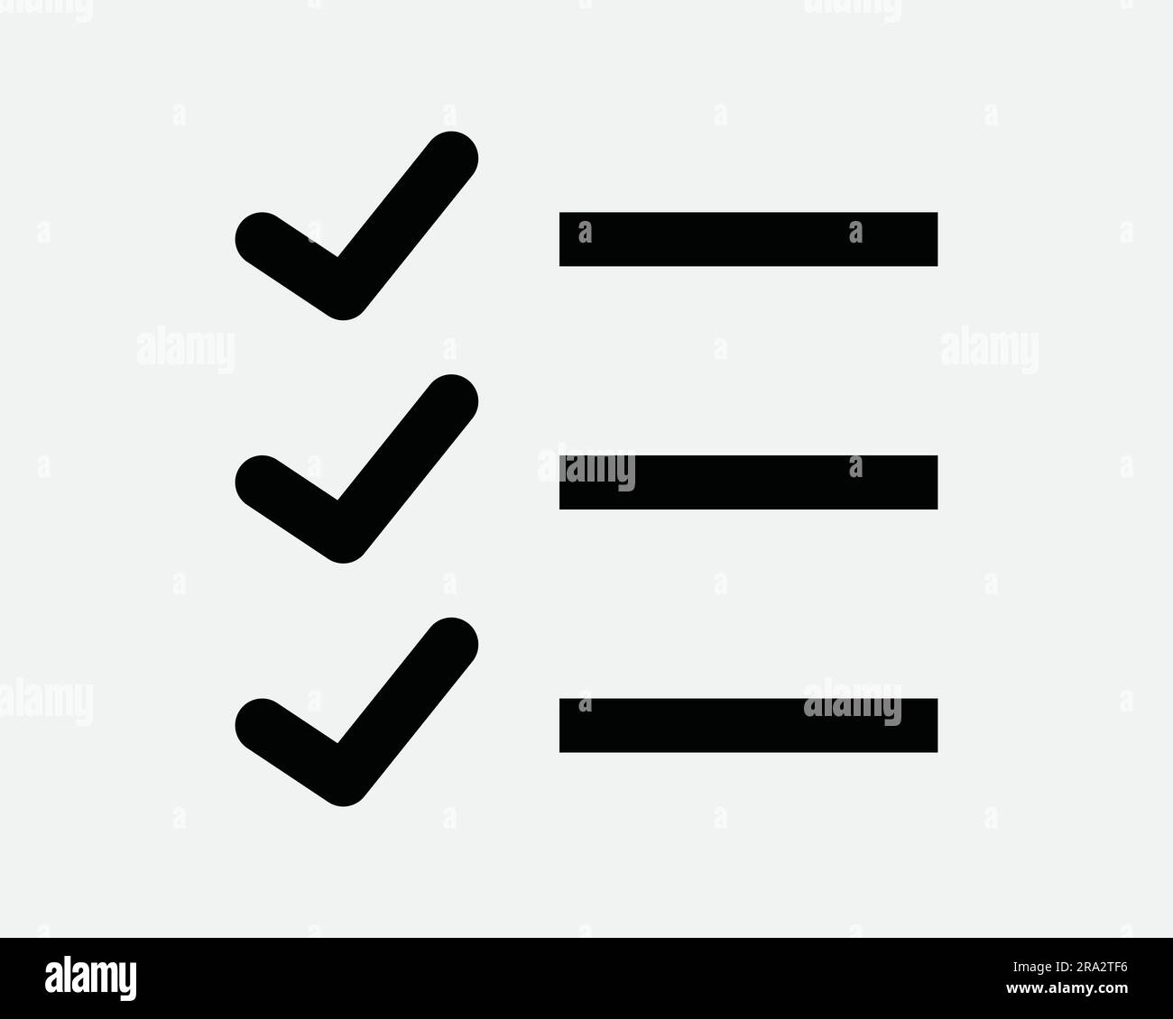 Icona elenco di controllo Menu elenco di controllo segno di spunta ...