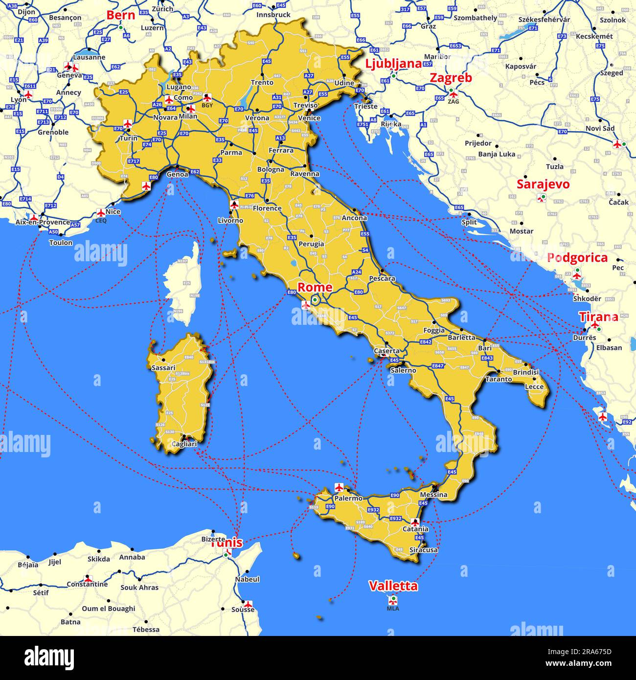 Autostrade per litalia immagini e fotografie stock ad alta risoluzione ...