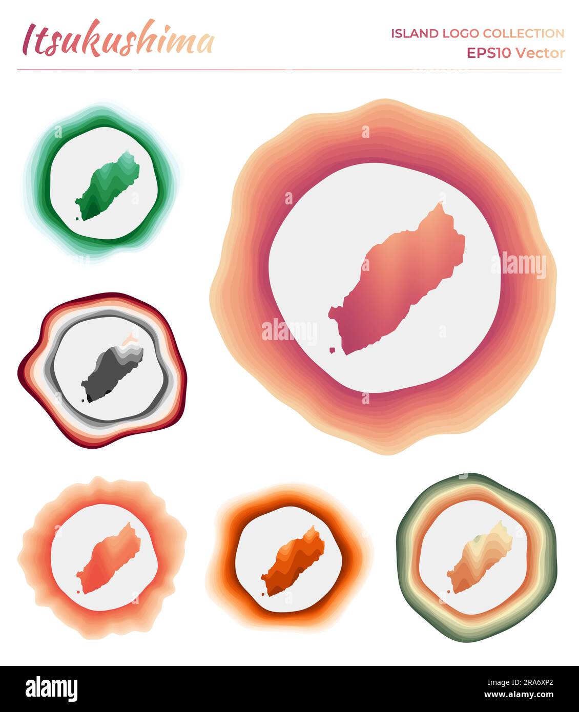 Mappa dell'isola di itsukushima immagini e fotografie stock ad alta ...