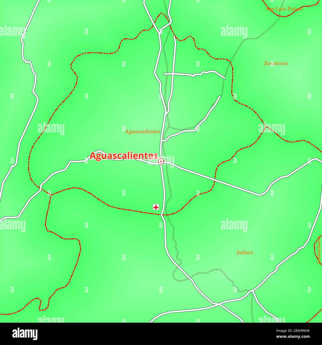 Mappa di aguascalientes immagini e fotografie stock ad alta risoluzione ...