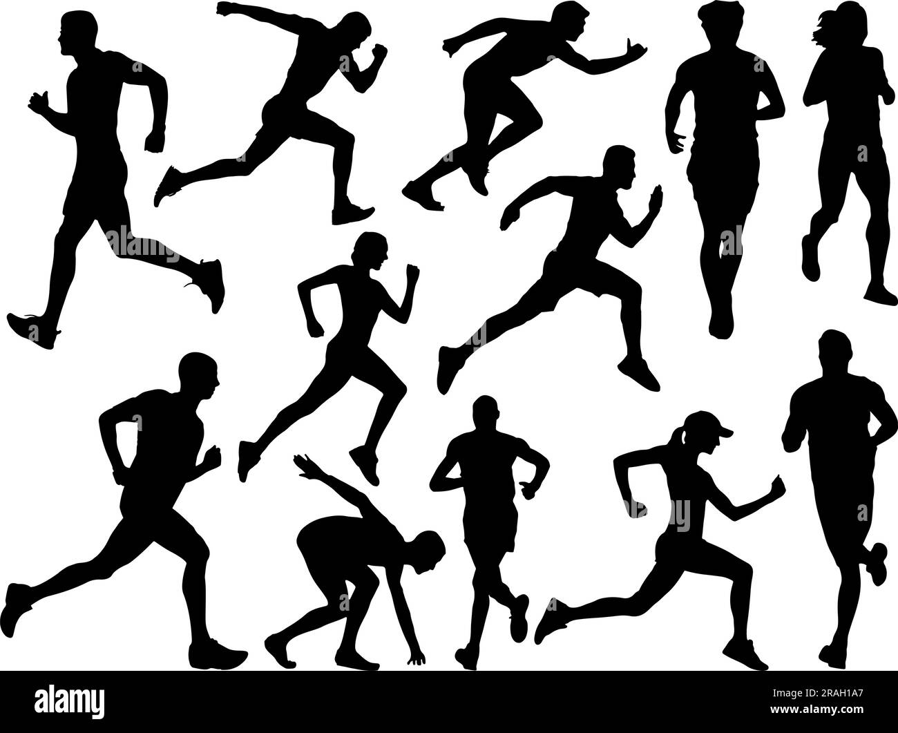 Corridore veloce Immagini Vettoriali Stock - Alamy