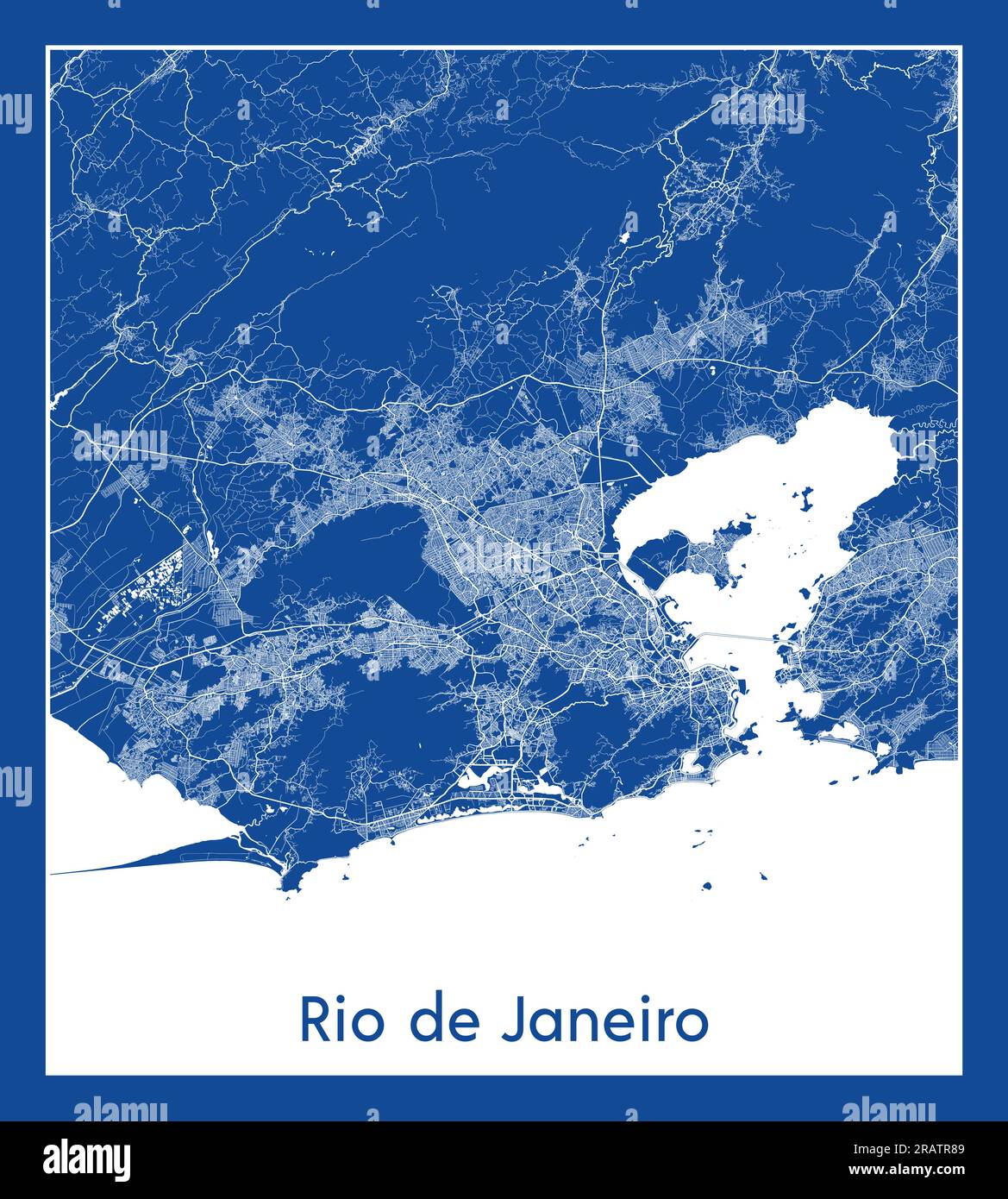 Mappa di rio Immagini Vettoriali Stock - Alamy