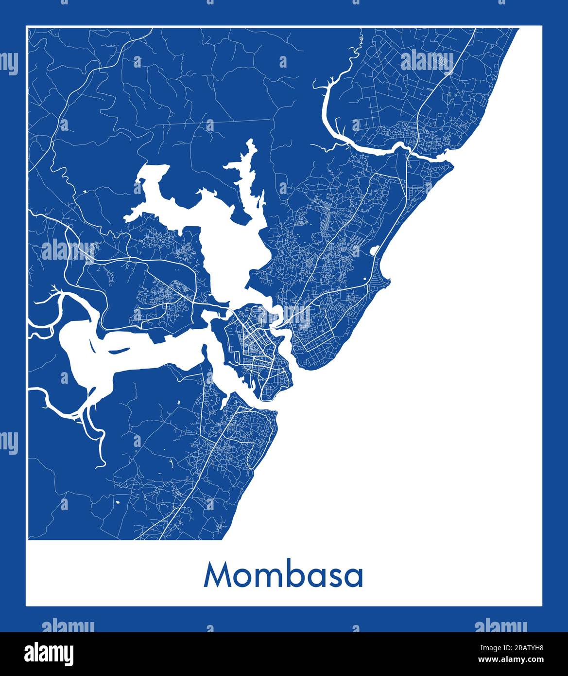 Mappa mombasa Immagini Vettoriali Stock - Alamy