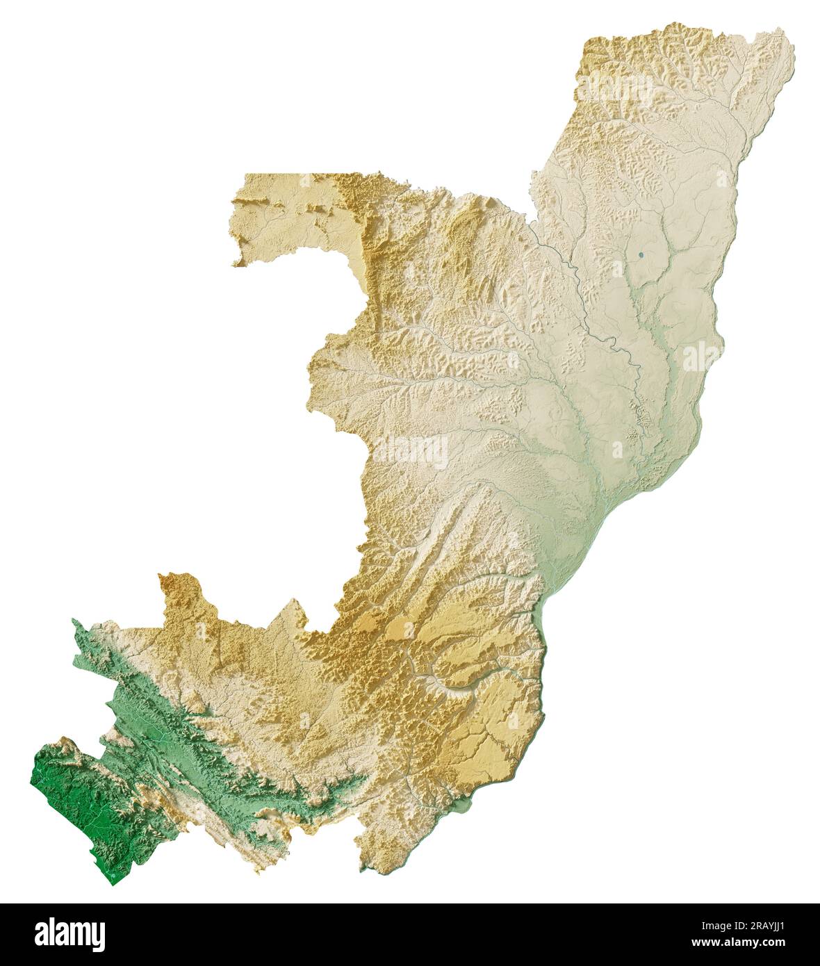 Congo mappa fisica Immagini senza sfondo e Foto Stock ritagliate - Alamy