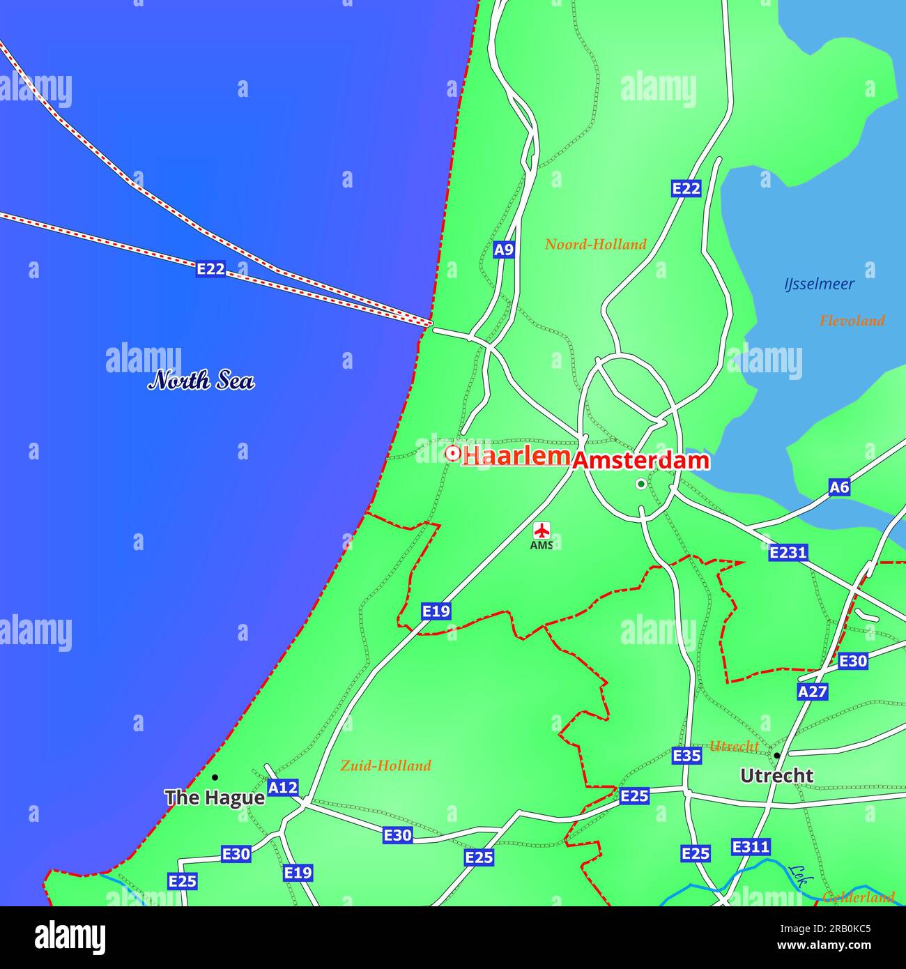 Mappa semplice paesi bassi immagini e fotografie stock ad alta ...