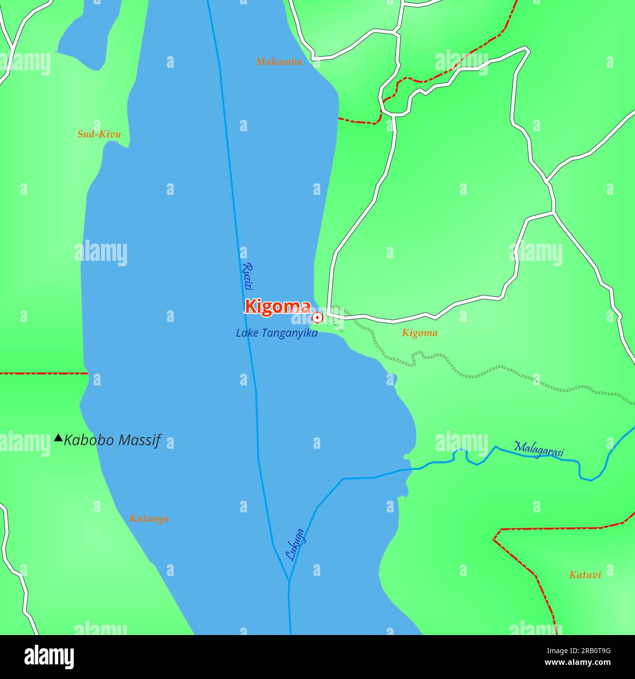Carta geografica tanzania immagini e fotografie stock ad alta ...