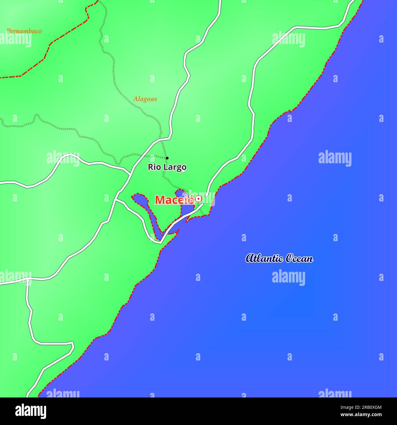 Mappa di maceio immagini e fotografie stock ad alta risoluzione - Alamy