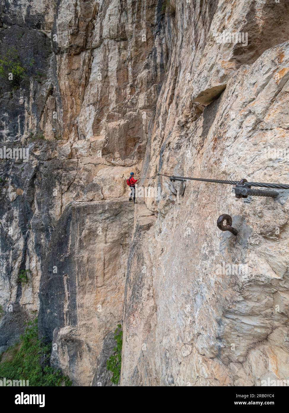 La via ferrata monte albano presso mori immagini e fotografie stock ad ...