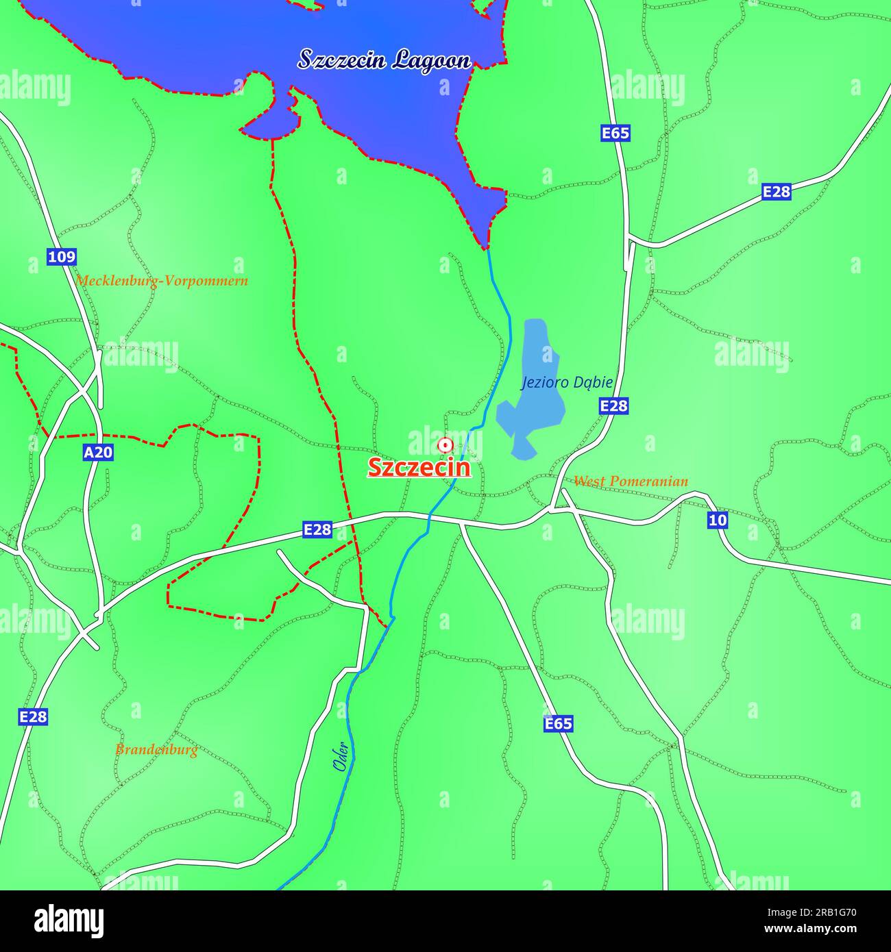 Mappa di szczecin immagini e fotografie stock ad alta risoluzione - Alamy
