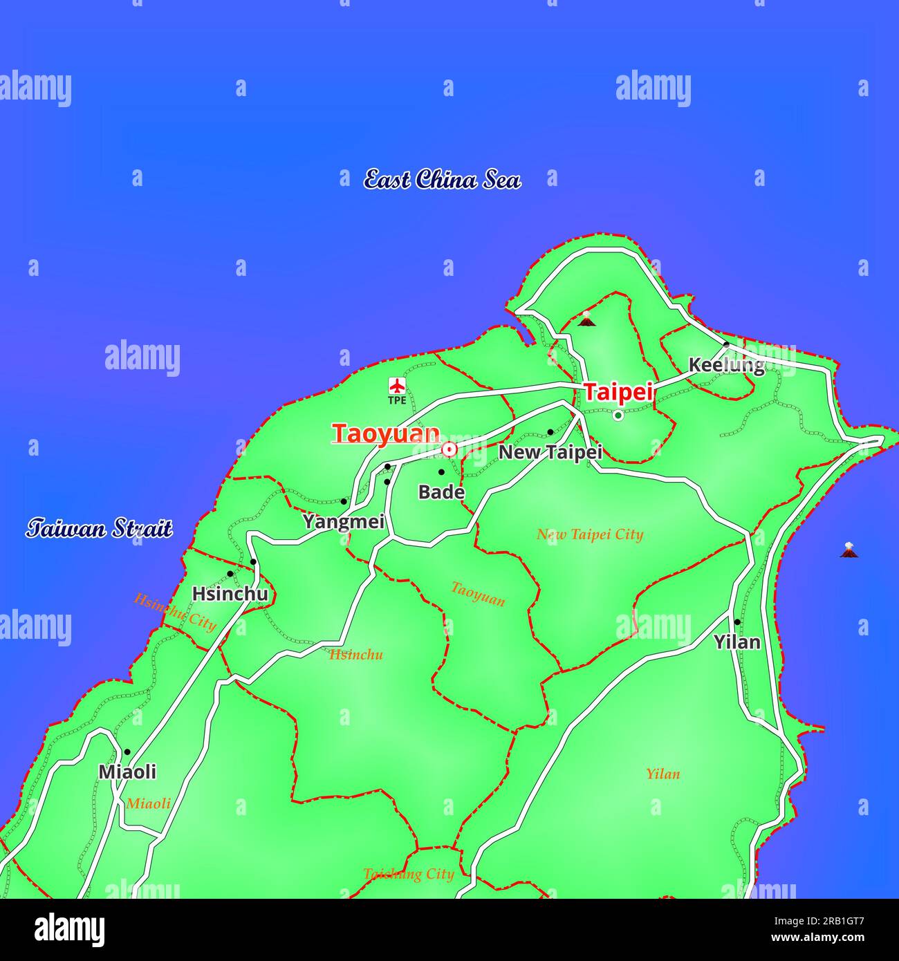 Mappa di taoyuan immagini e fotografie stock ad alta risoluzione - Alamy