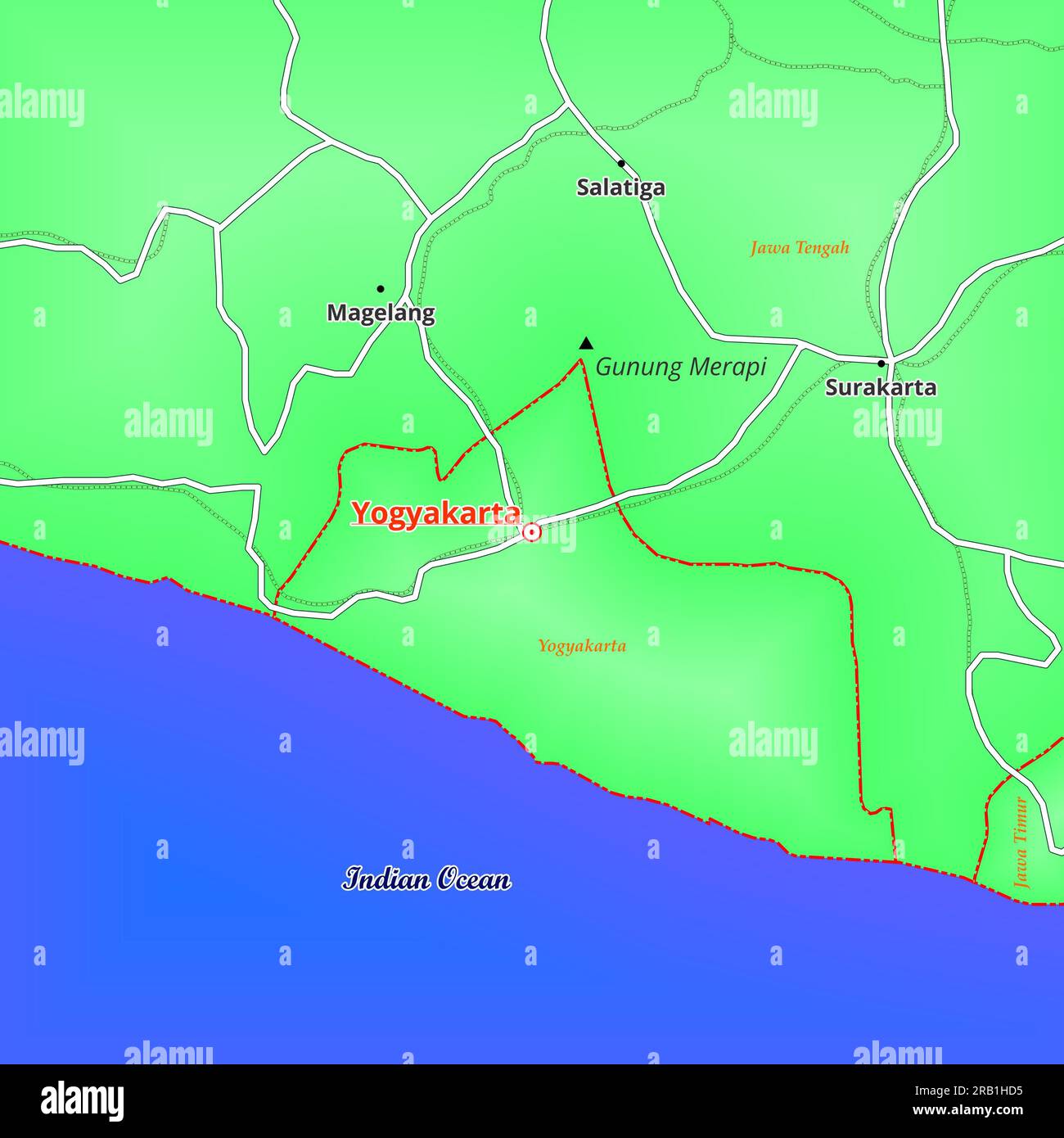 Mappa di yogyakarta immagini e fotografie stock ad alta risoluzione - Alamy