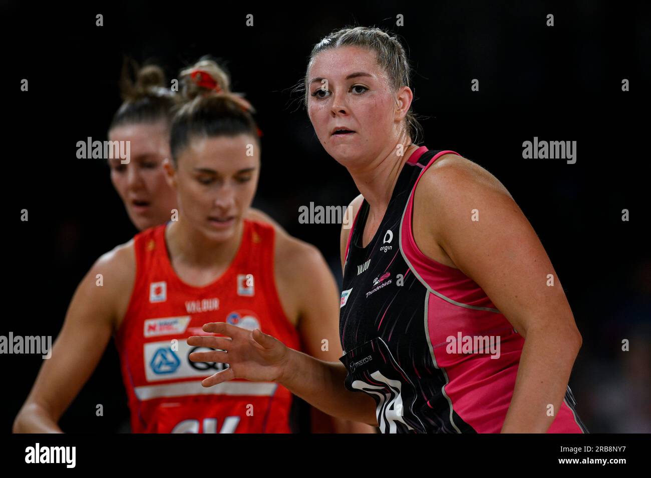Super netball rondoni thunderbirds immagini e fotografie stock ad alta ...