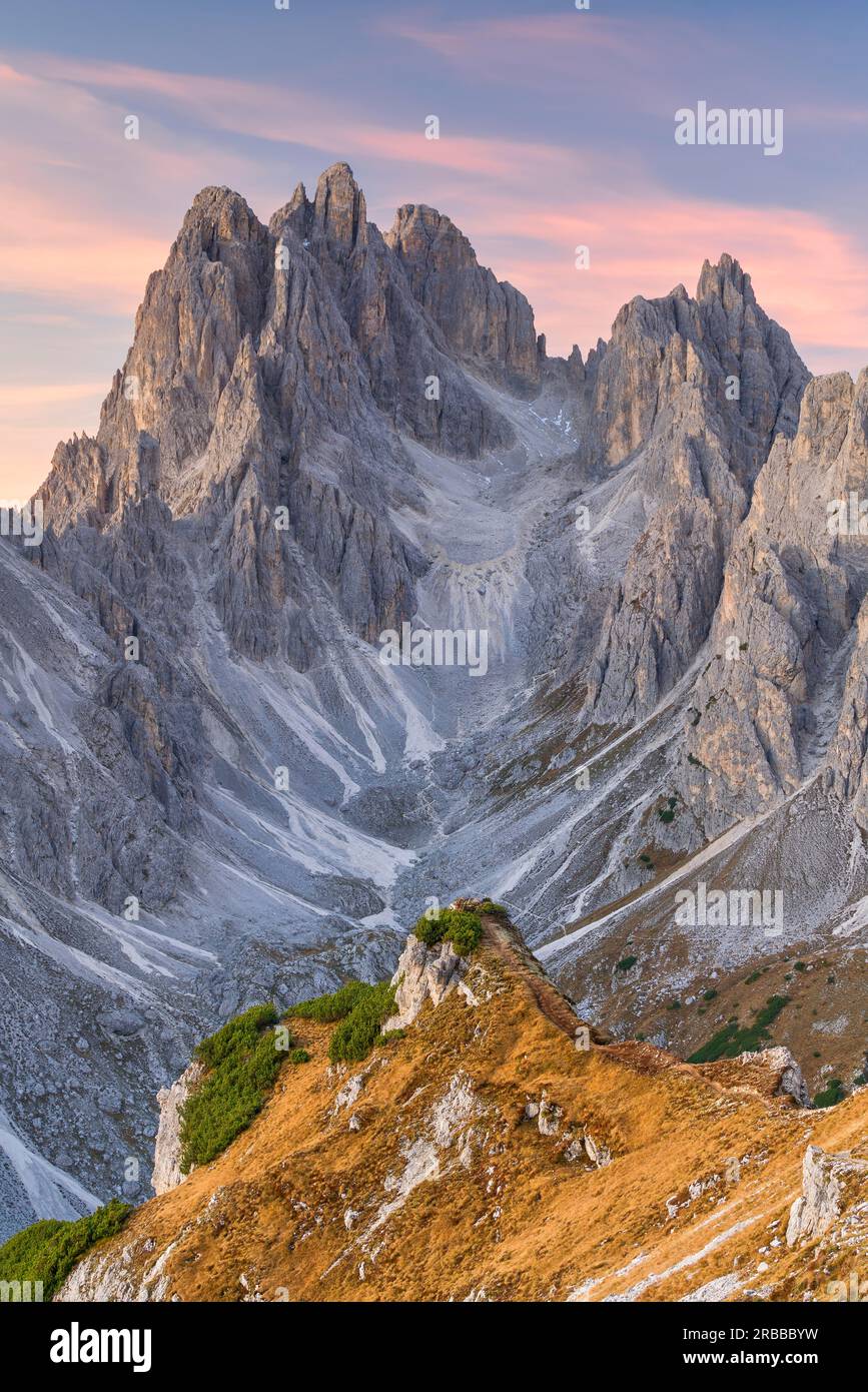 Cadinini di Misurina, alba, Cadin delle Pere, forcella del Diavolo ...