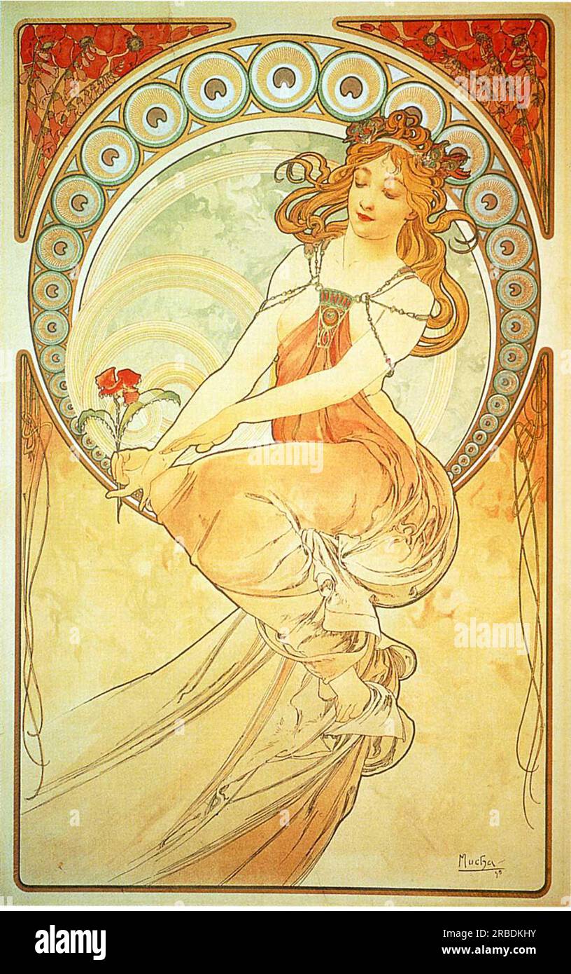 Pittura di mucha immagini e fotografie stock ad alta risoluzione - Alamy