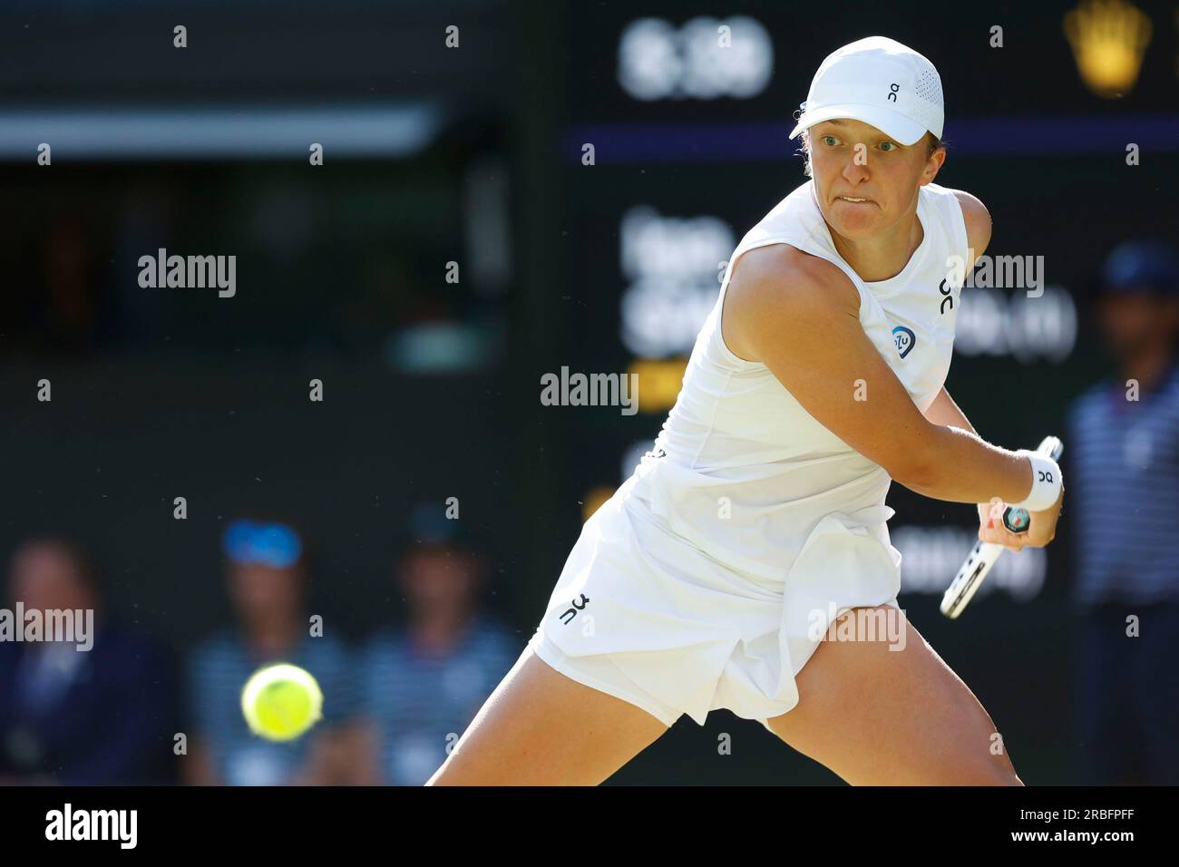 Wimbledon, Gran Bretagna 9°. Luglio 2023, il tennista polacco IgA ...