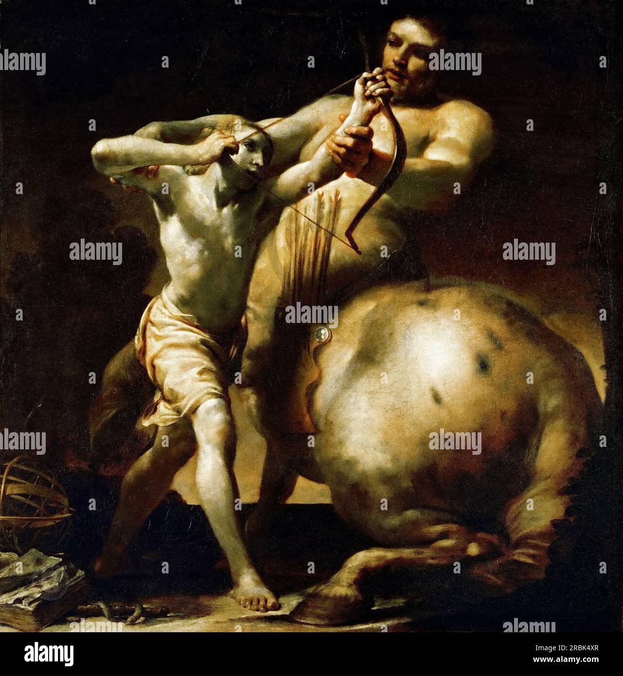 Chirone insegna ad achille il tiro con l'arco immagini e fotografie ...