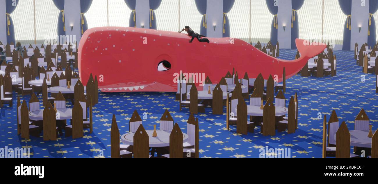 NIMONA, from top: Ballister Boldheart (voce: Riz Ahmed), Nimona (voce ...