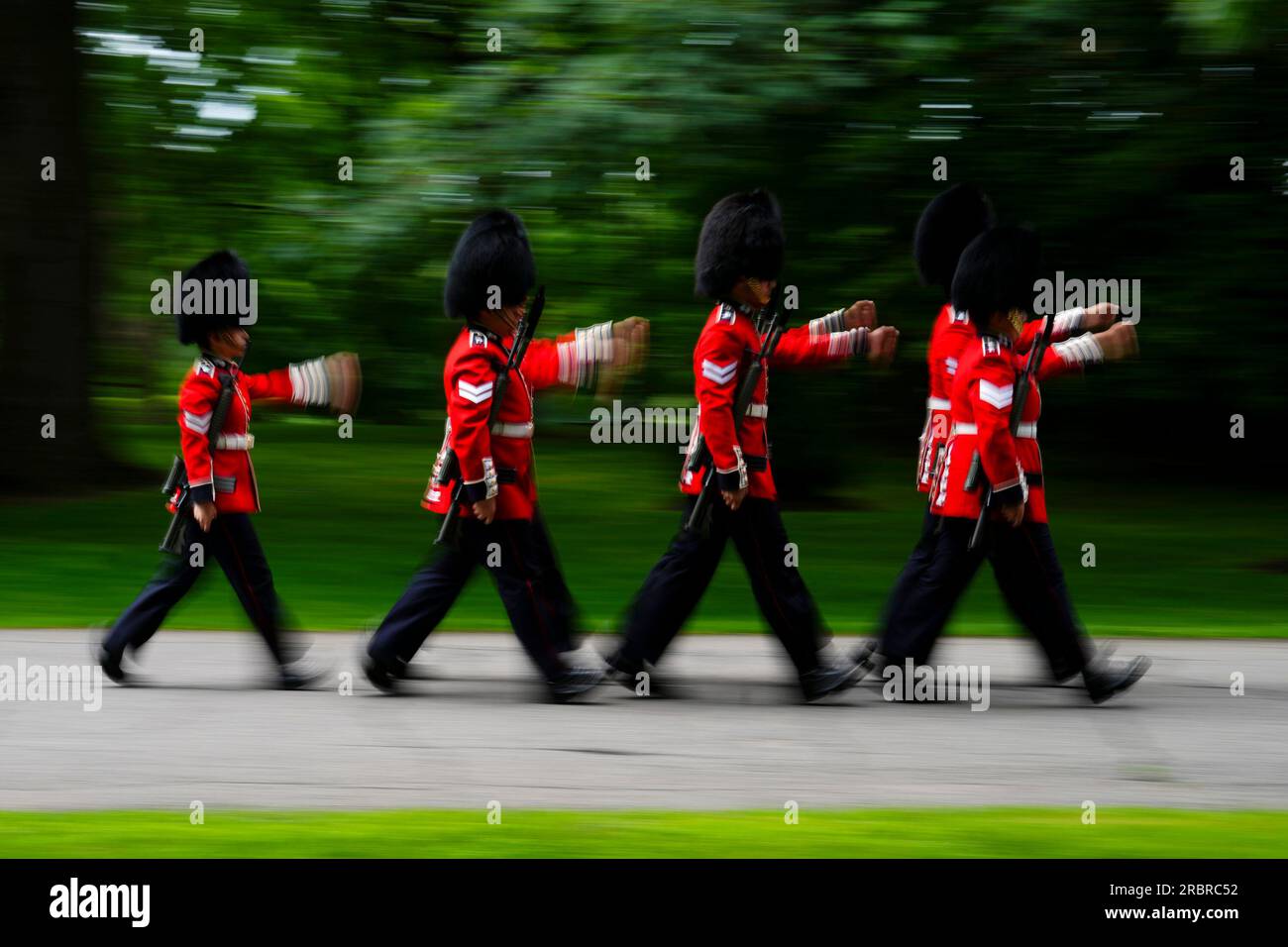 Ceremonial Guards from the Canadian Grenadier Guards (CGG) regiment ...
