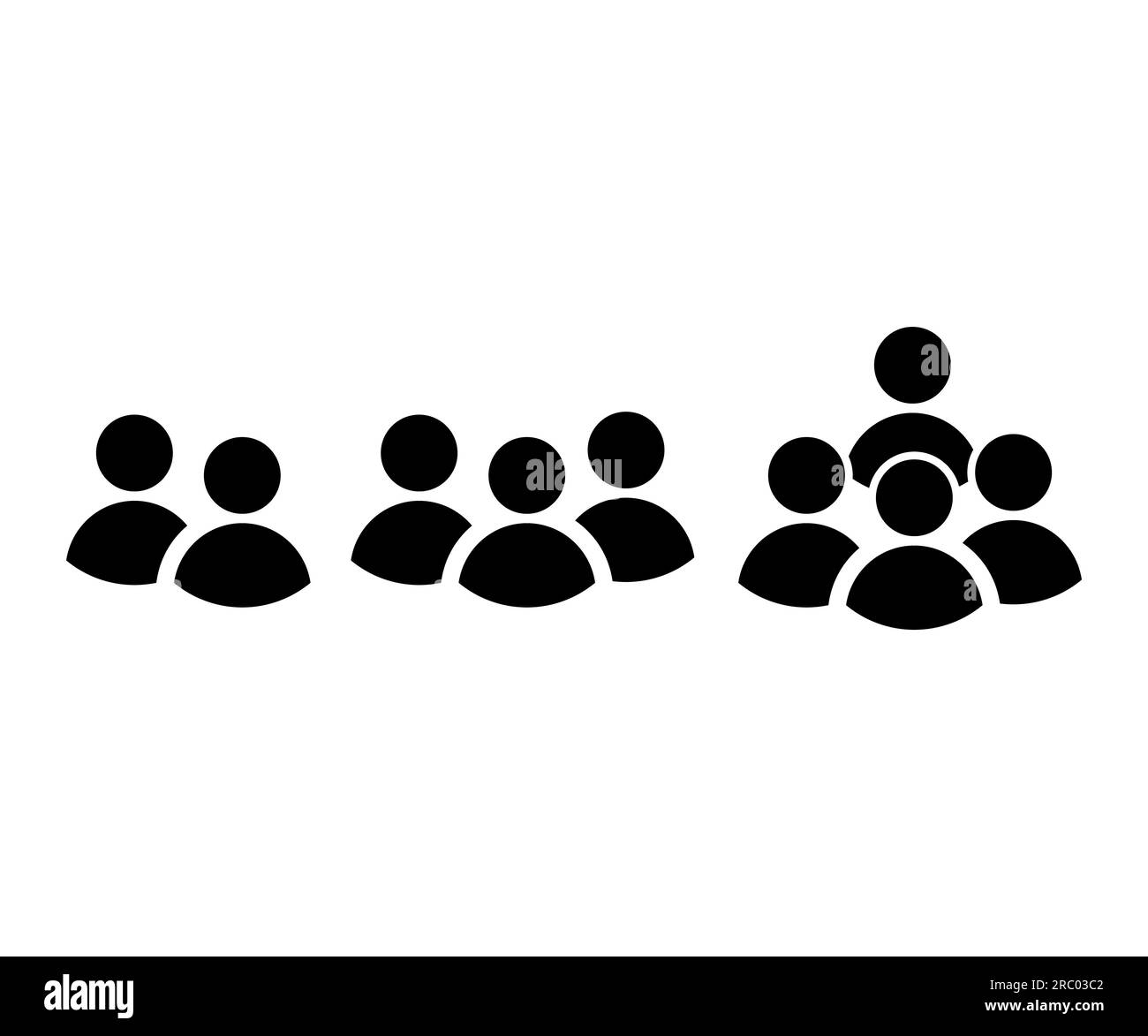 Icona gruppo persone. Simbolo del profilo utente, persona. Gruppo di ...