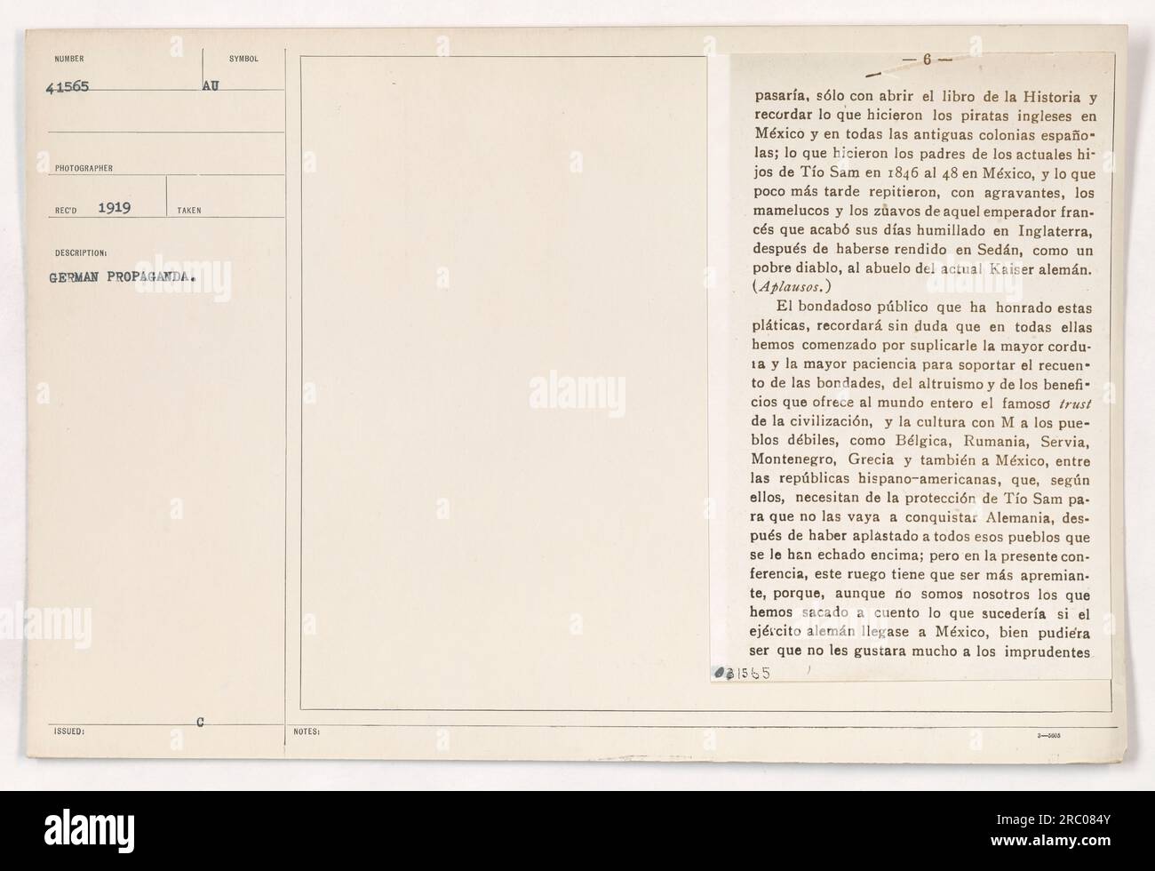 Fotografia ricevuta 1919 immagini e fotografie stock ad alta ...